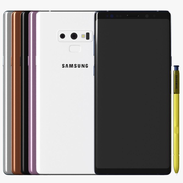 modelo 3d Samsung Galaxy Note 9 All Colors - TurboSquid 2051692