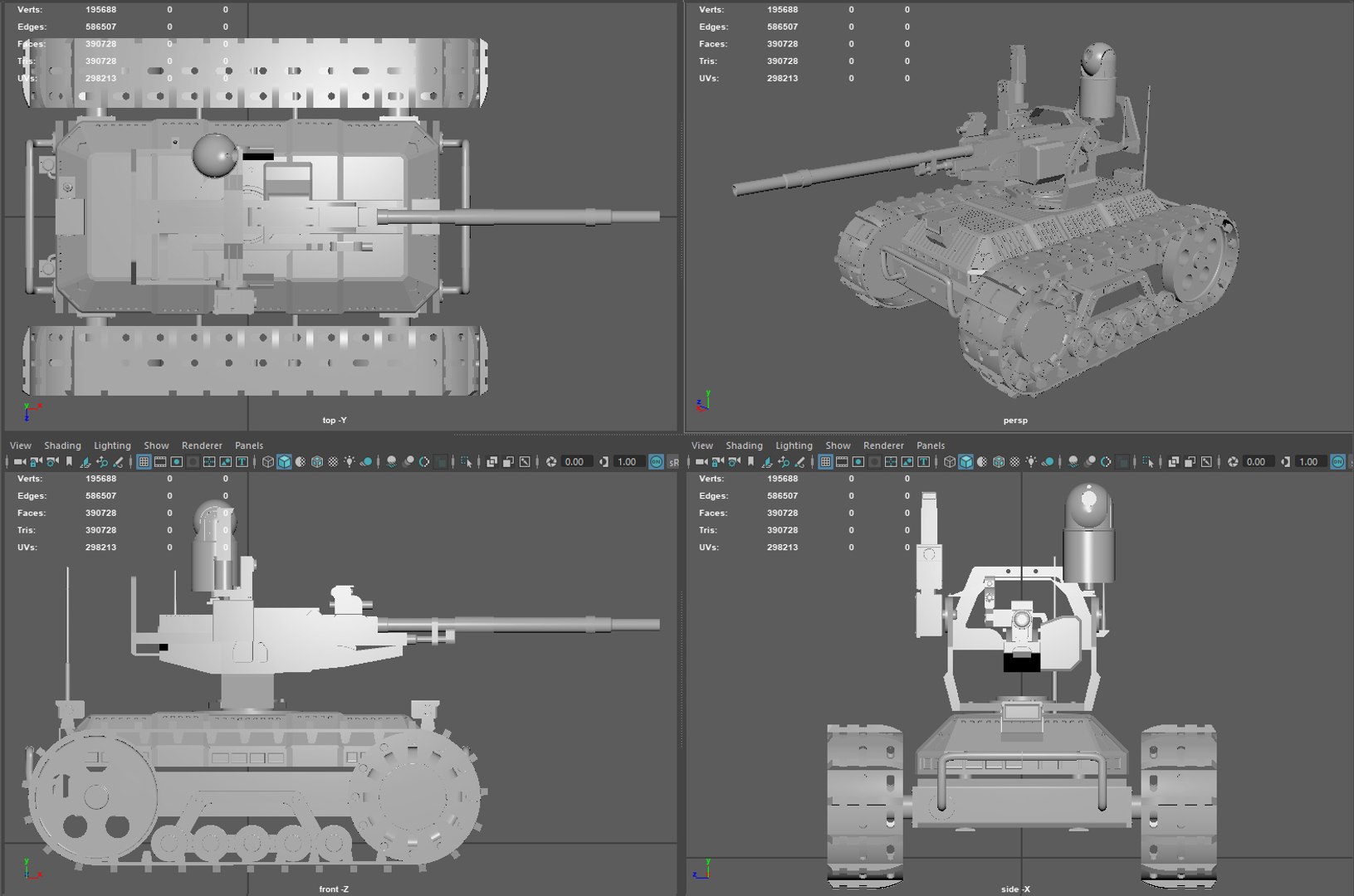 3D Sharp Claw I Chinese Tracked Unmanned Ground Vehicle UGV 3D Model ...