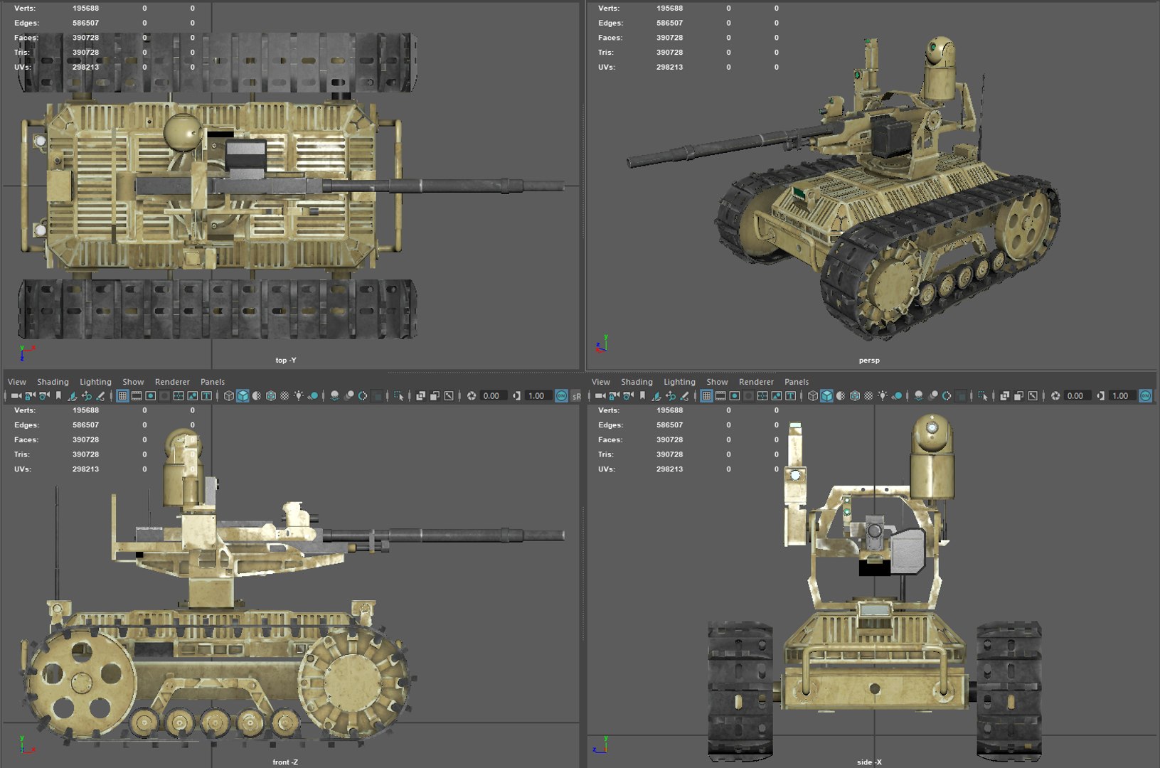 3D Sharp Claw I Chinese Tracked Unmanned Ground Vehicle UGV 3D Model ...