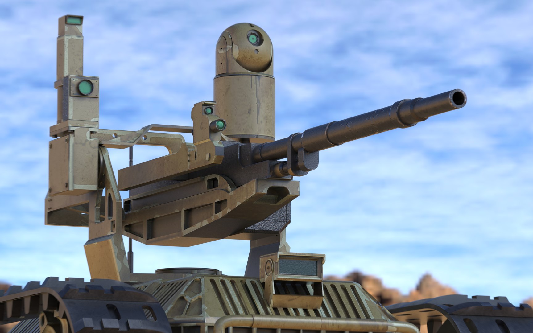 3D Sharp Claw I Chinese Tracked Unmanned Ground Vehicle UGV 3D Model ...