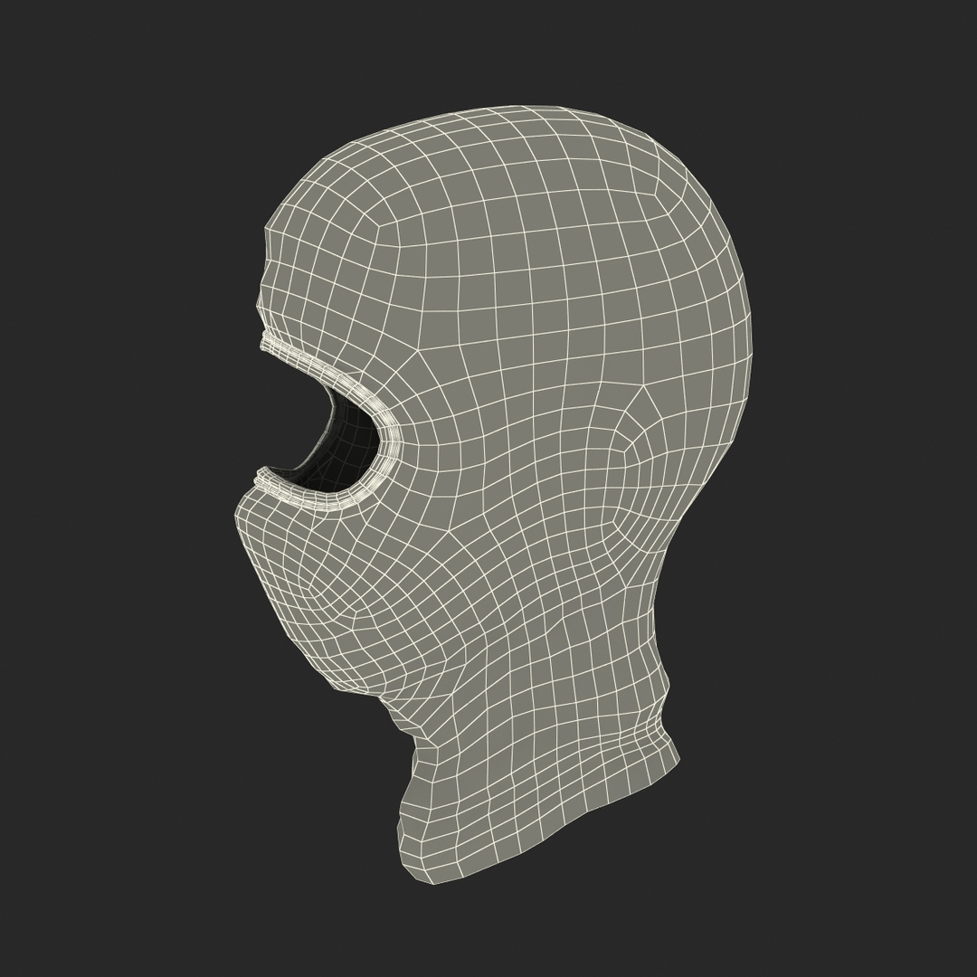 3d Model Of Swat Face Mask Modeled