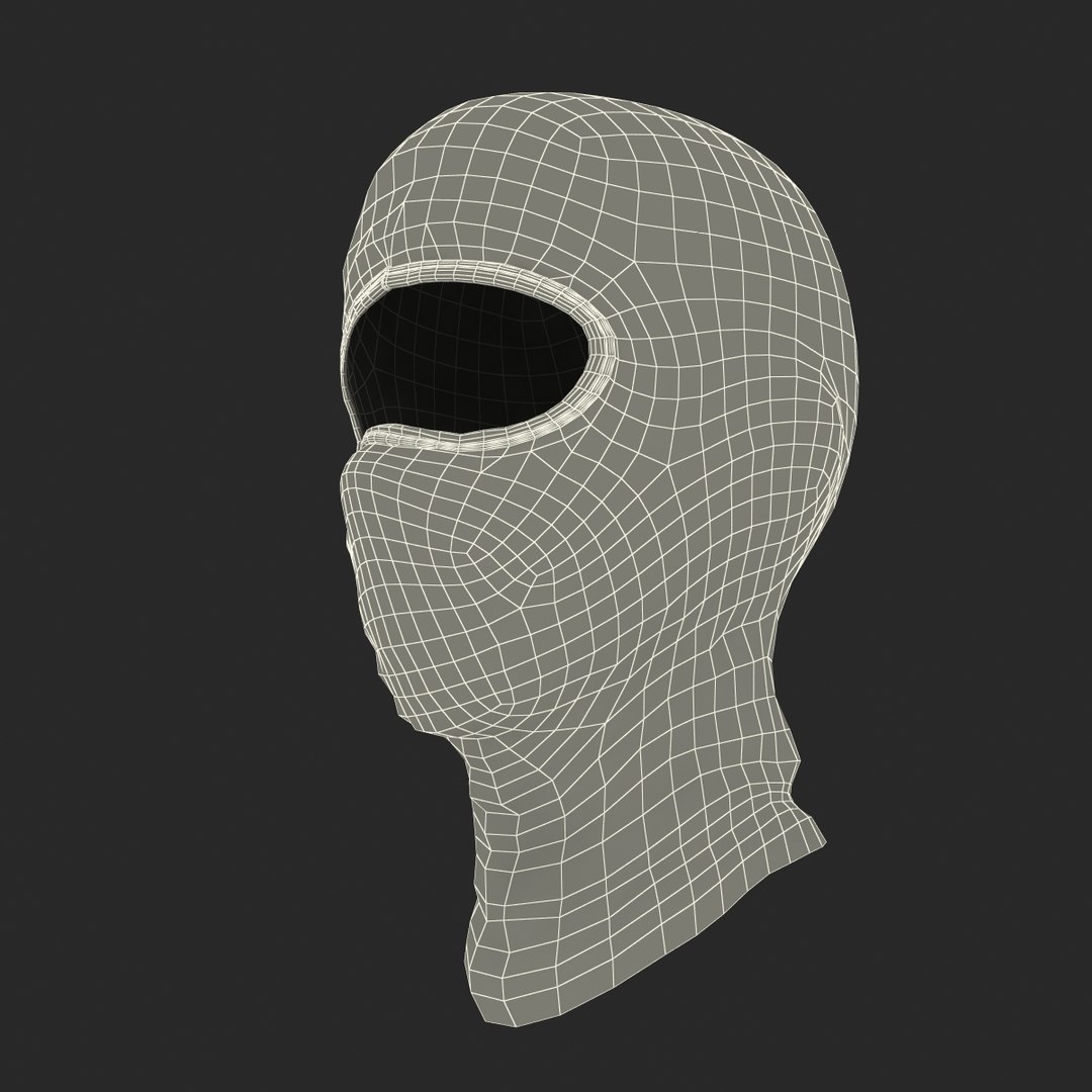 3d Model Of Swat Face Mask Modeled