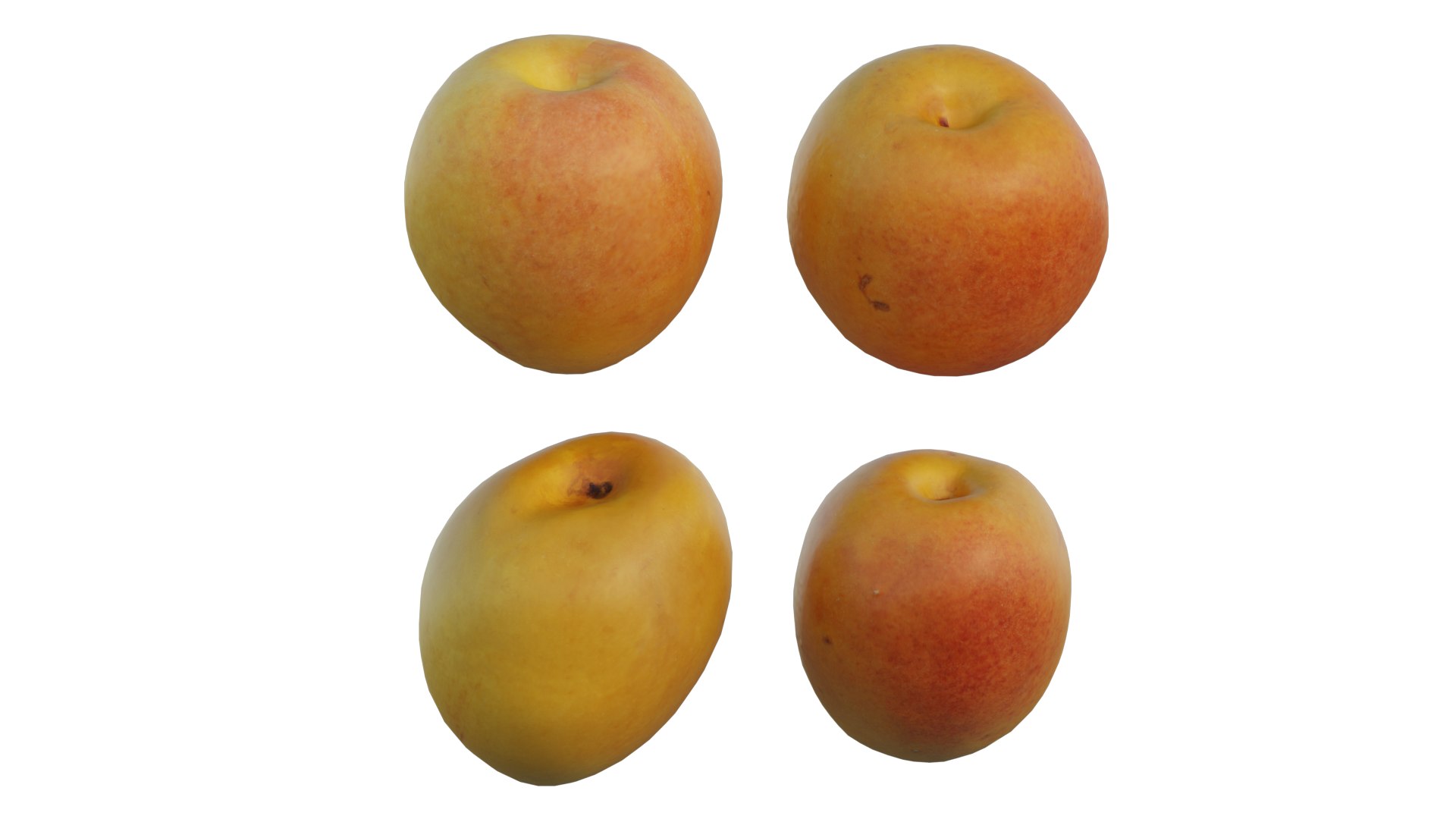 3D Apricot 02 Model - TurboSquid 1909427