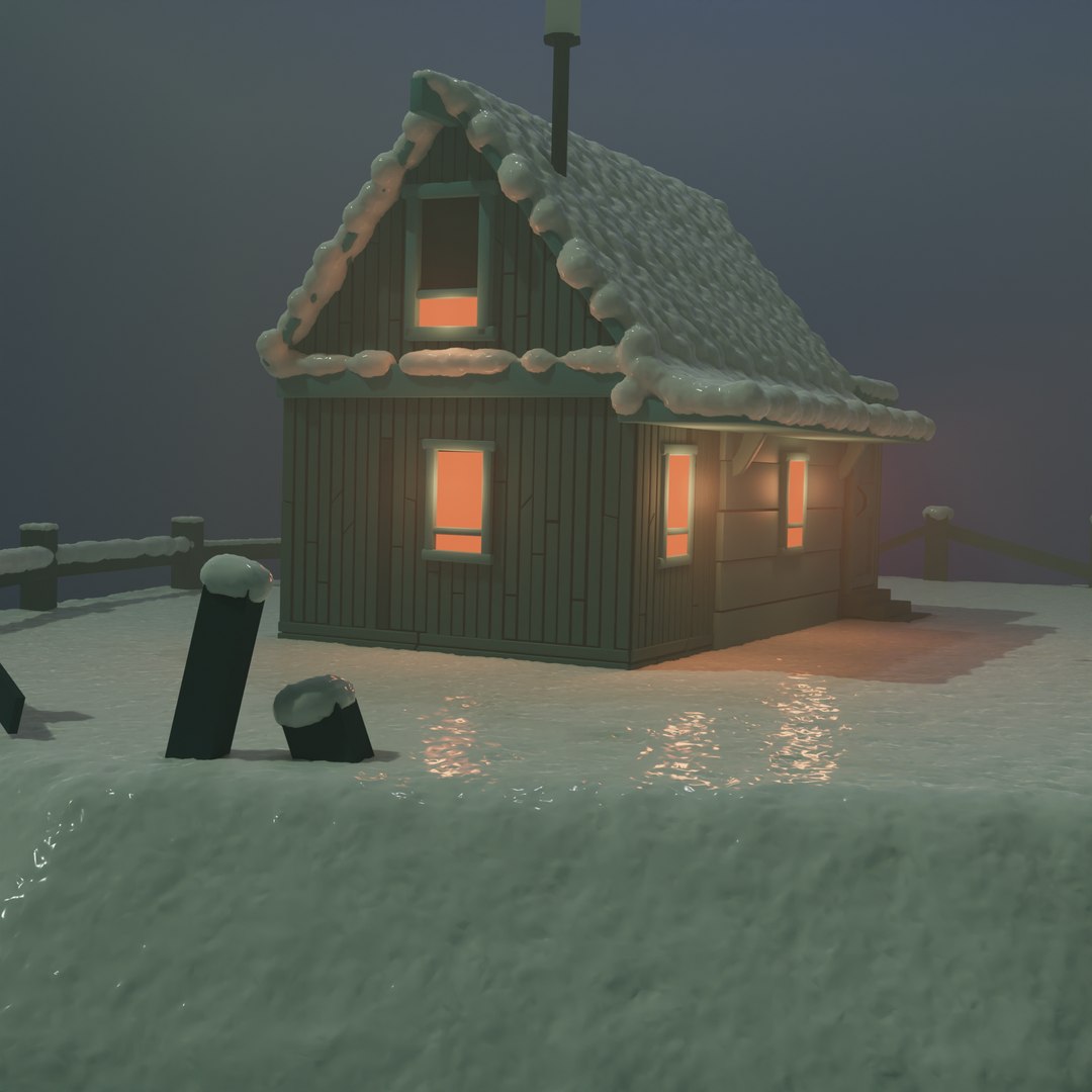 Snow house 3D - TurboSquid 2005282