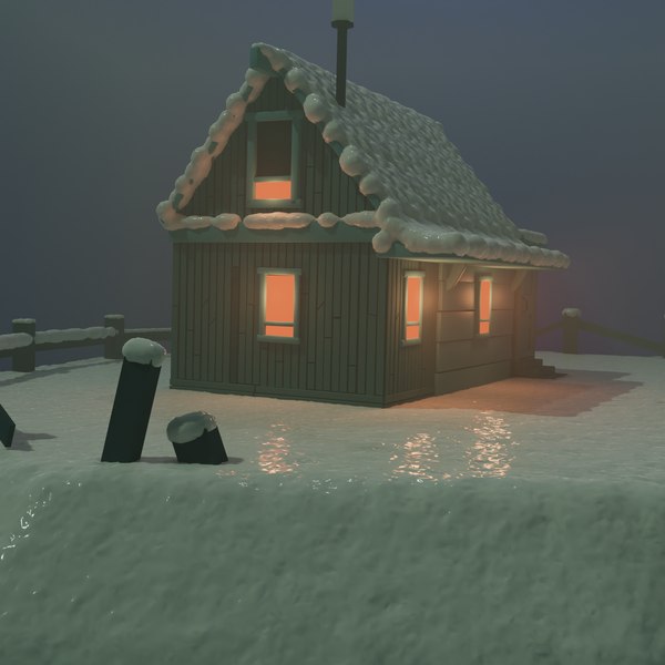 Snow house 3D - TurboSquid 2005282