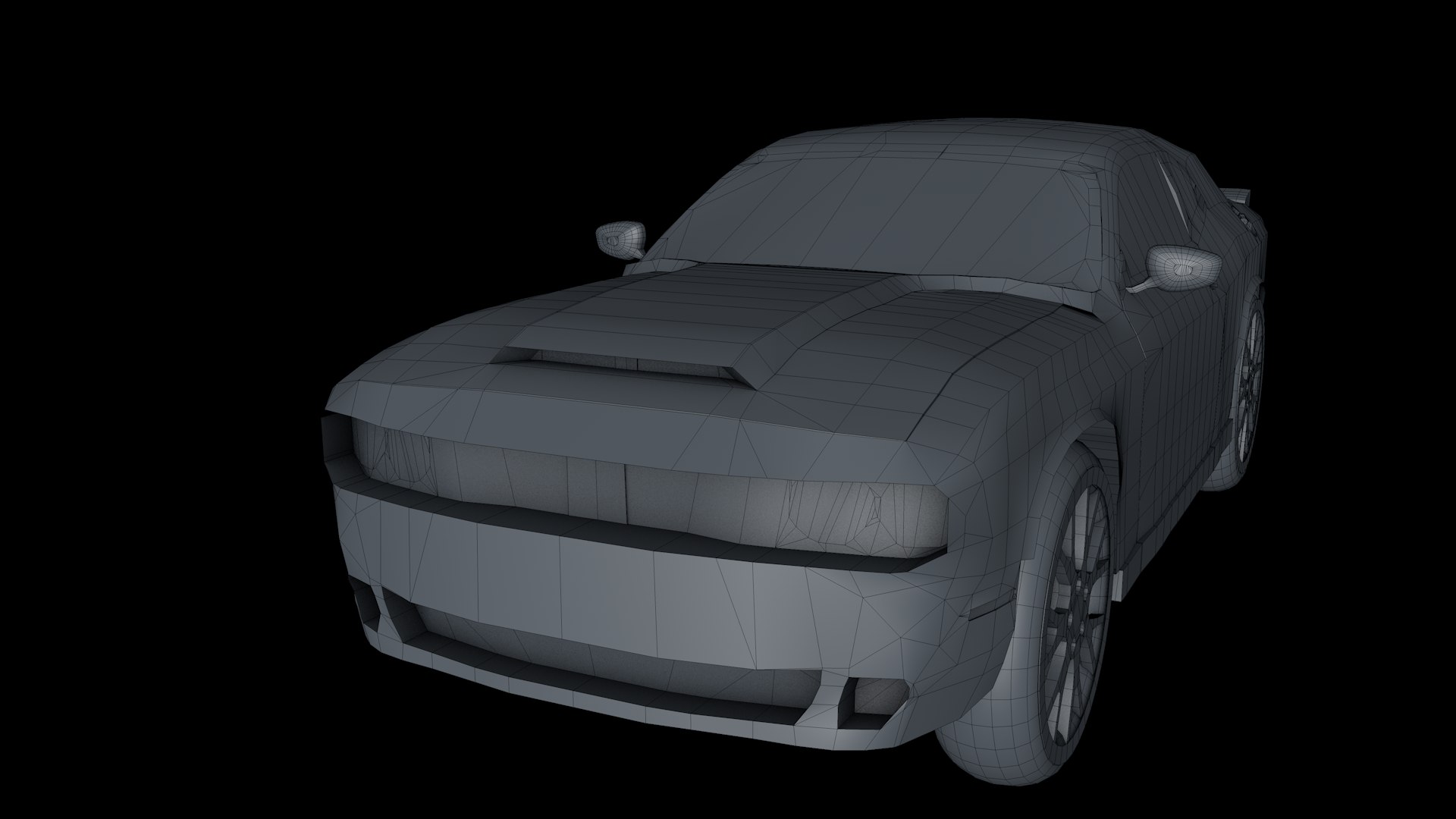 Car Dodge Challenger 3D Model - TurboSquid 1682290