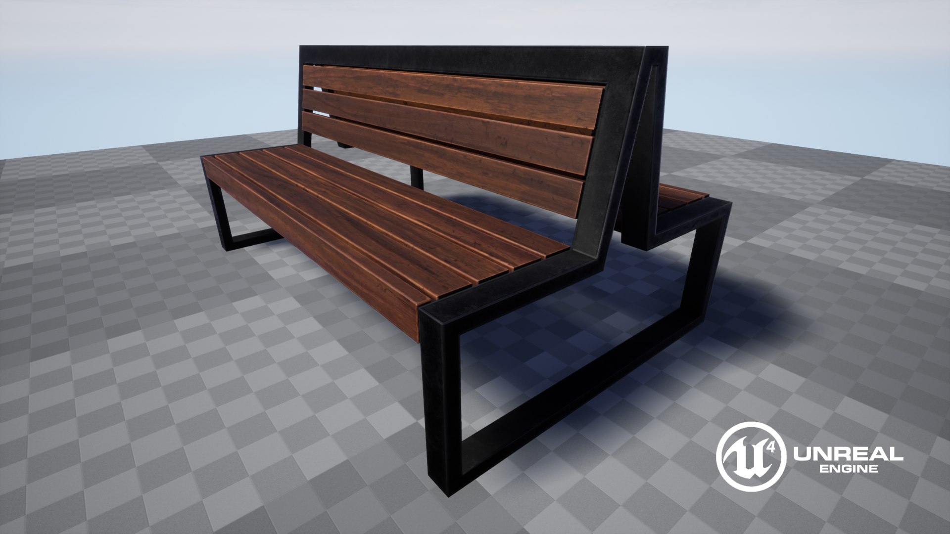 3D Ready Double Bench - TurboSquid 1517697