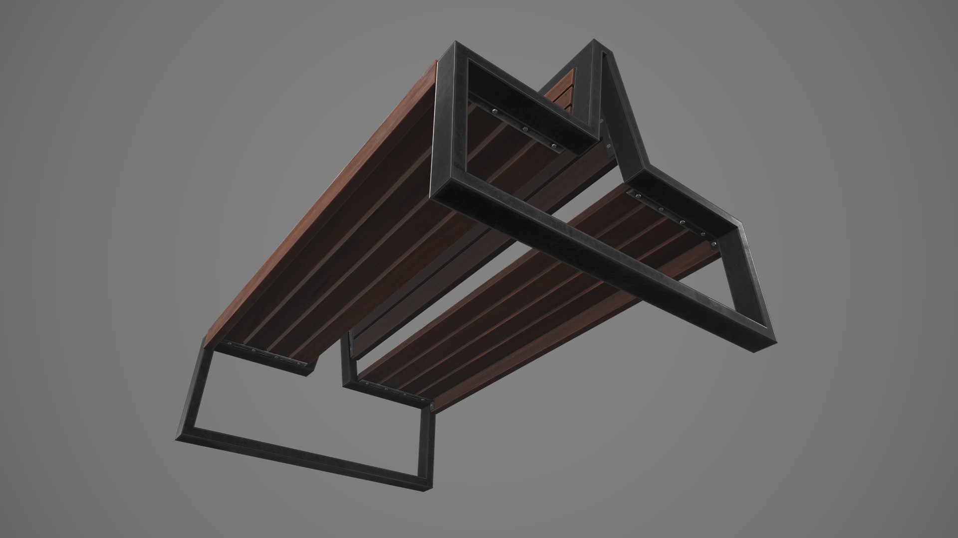 3D Ready Double Bench - TurboSquid 1517697