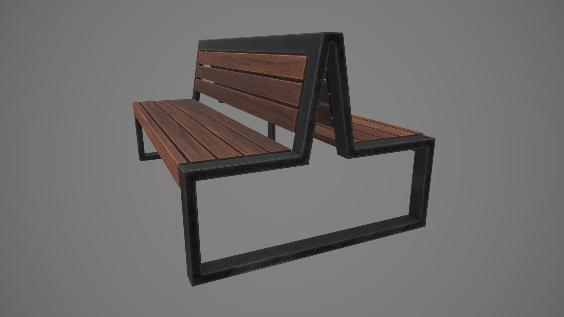 3D Ready Double Bench - TurboSquid 1517697