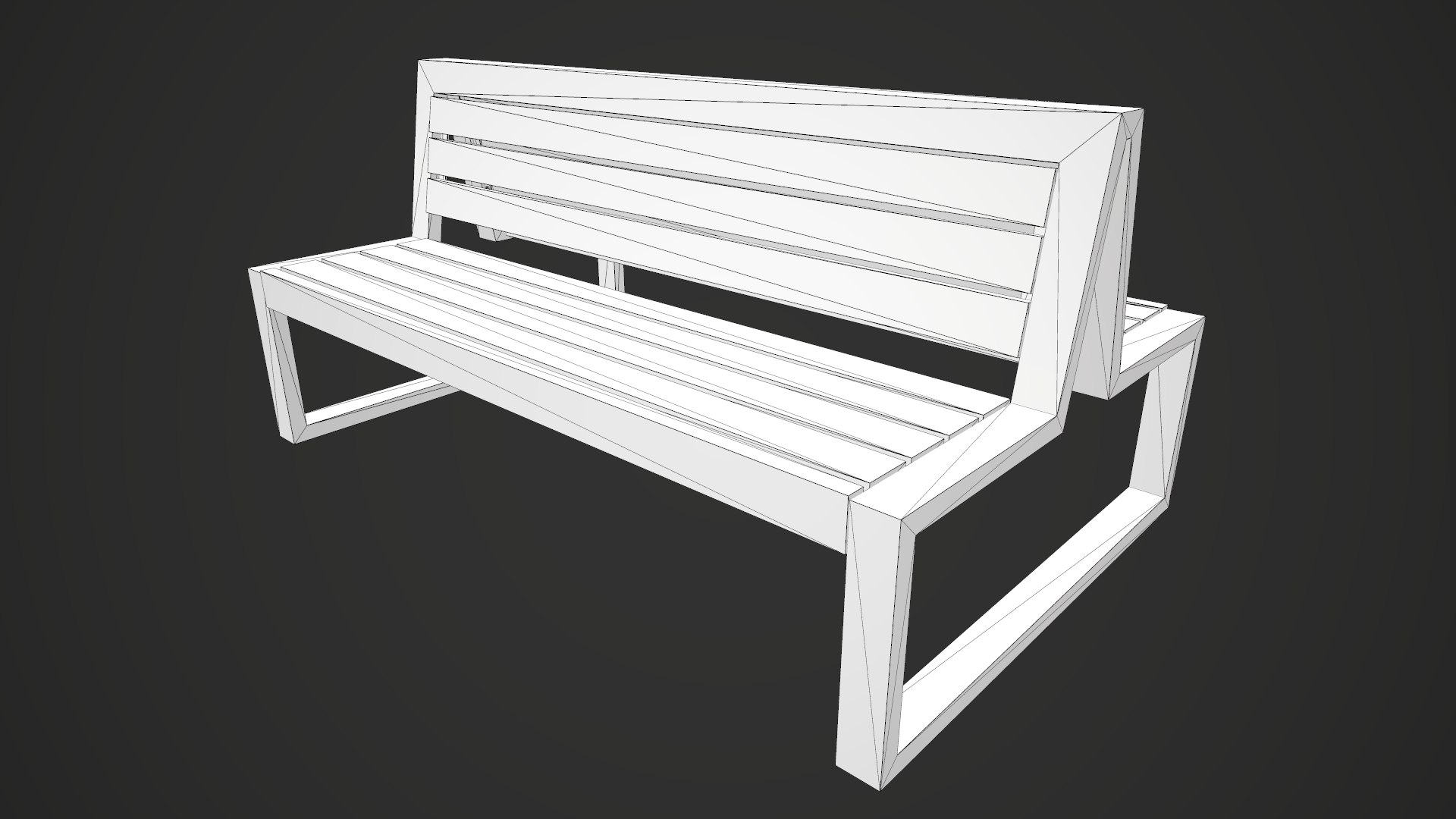 3D Ready Double Bench - TurboSquid 1517697