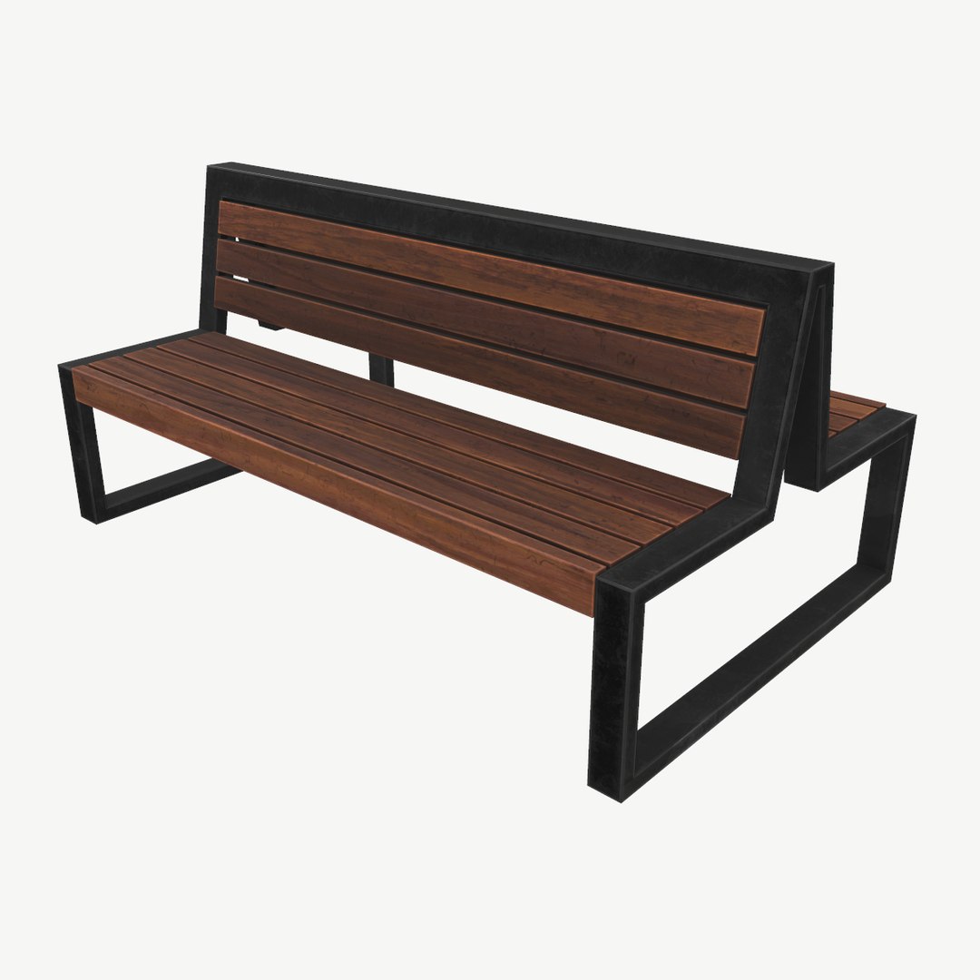 3D Ready Double Bench - TurboSquid 1517697