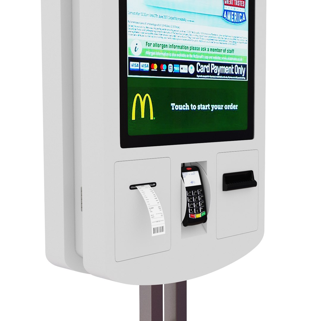 Mcdonald Self-service Kiosk 3D Model - TurboSquid 1643592