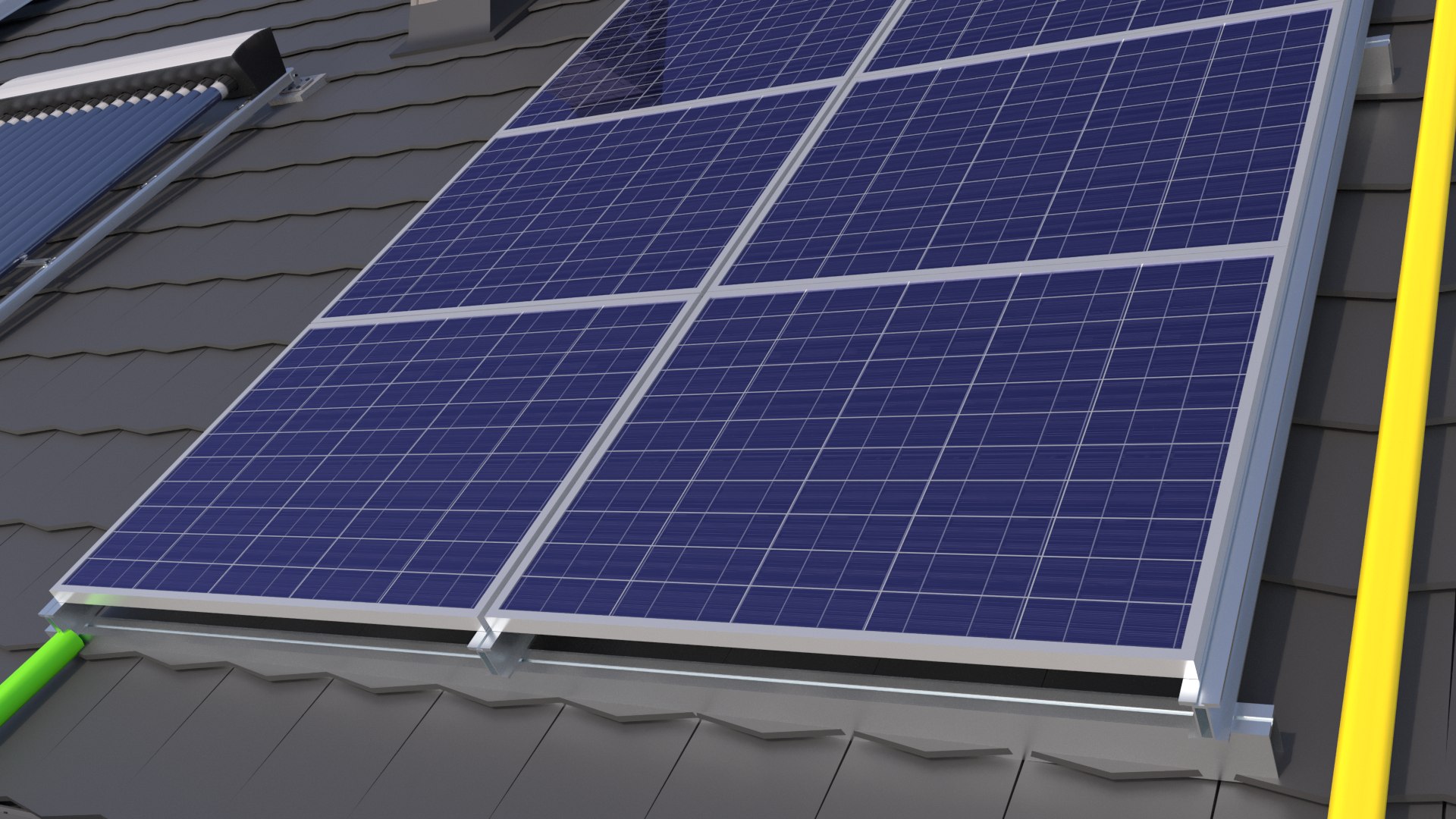 3D Home Solar Energy System Model - TurboSquid 1954648
