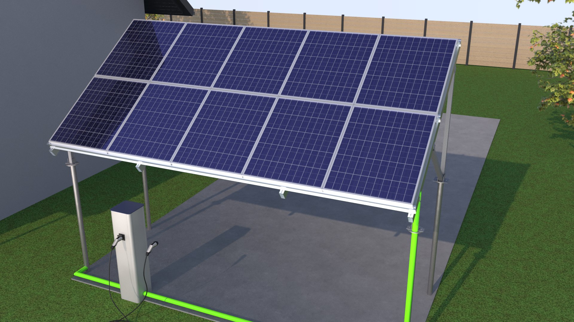 3D Home Solar Energy System Model - TurboSquid 1954648