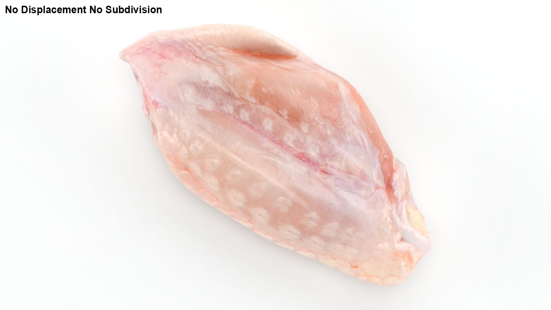 3D model Fresh Raw Chicken Middle Wing v2 - TurboSquid 2056942