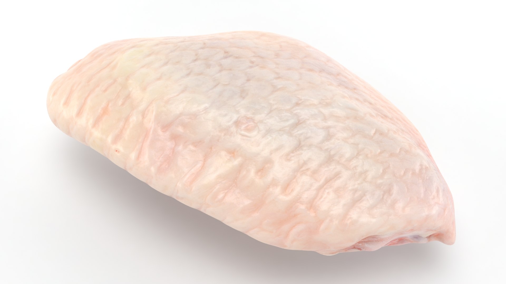 3D model Fresh Raw Chicken Middle Wing v2 - TurboSquid 2056942