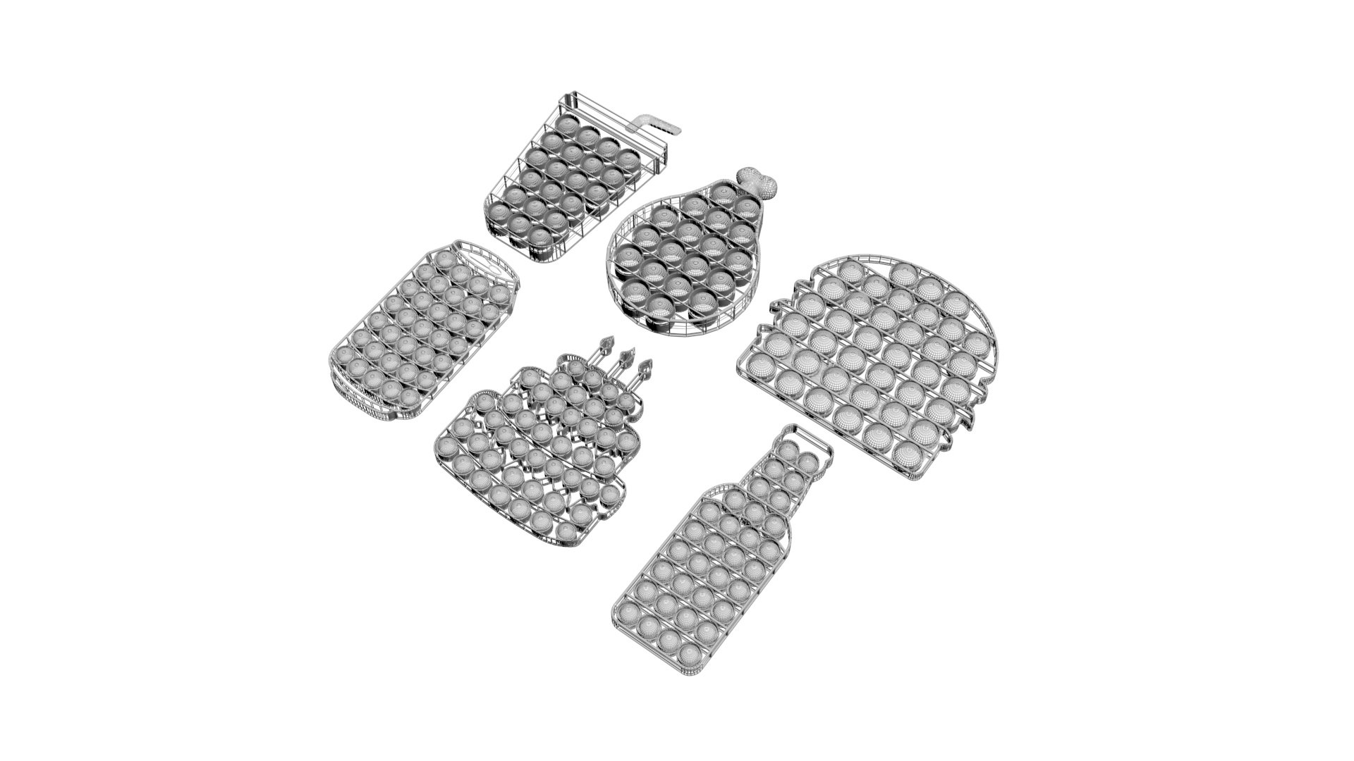 3D Model Pop It Fidget Toys Set - TurboSquid 1781239