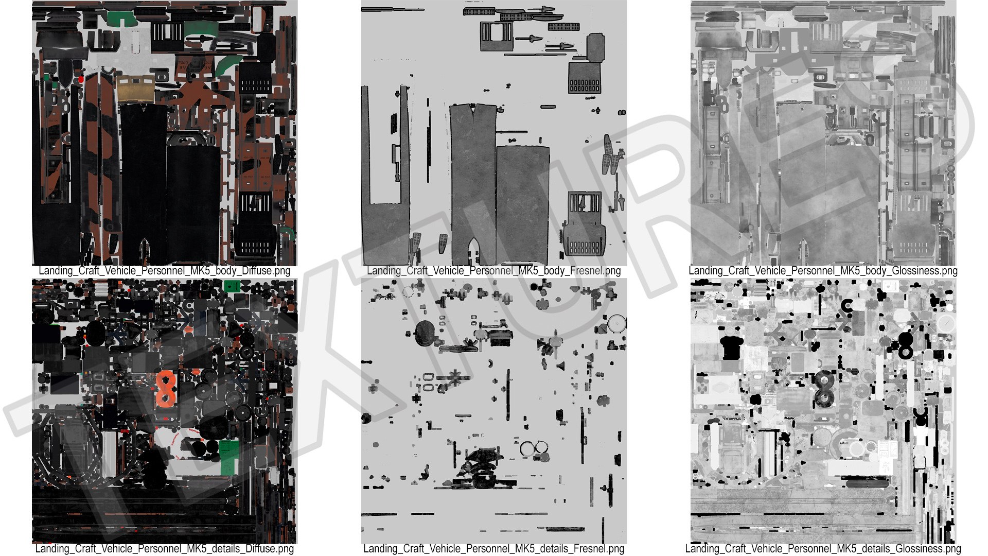 3D Landing Craft Vehicle Personnel MK5 Rigged For Maya - TurboSquid 2388644