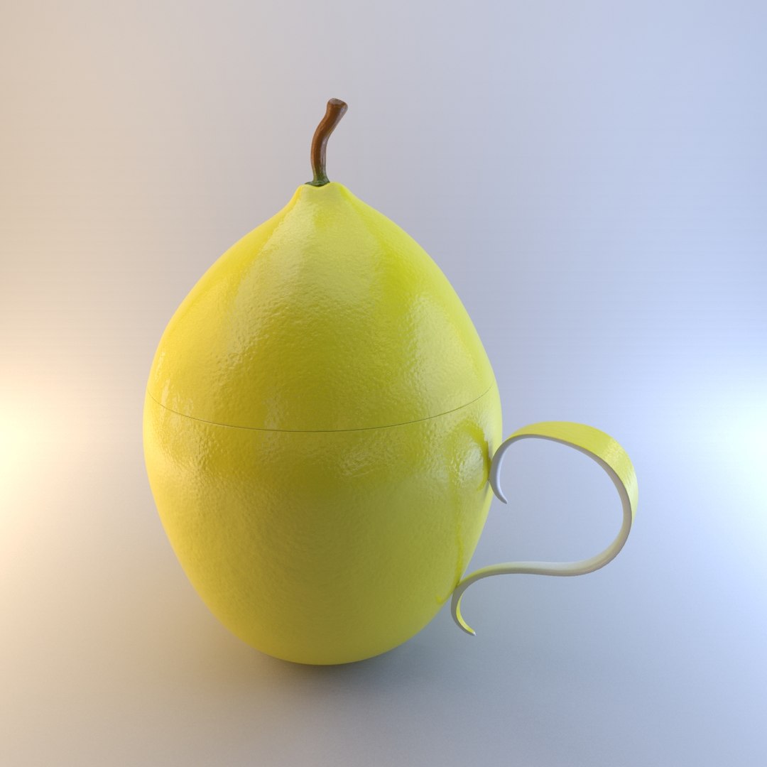 lemon cup 3d max