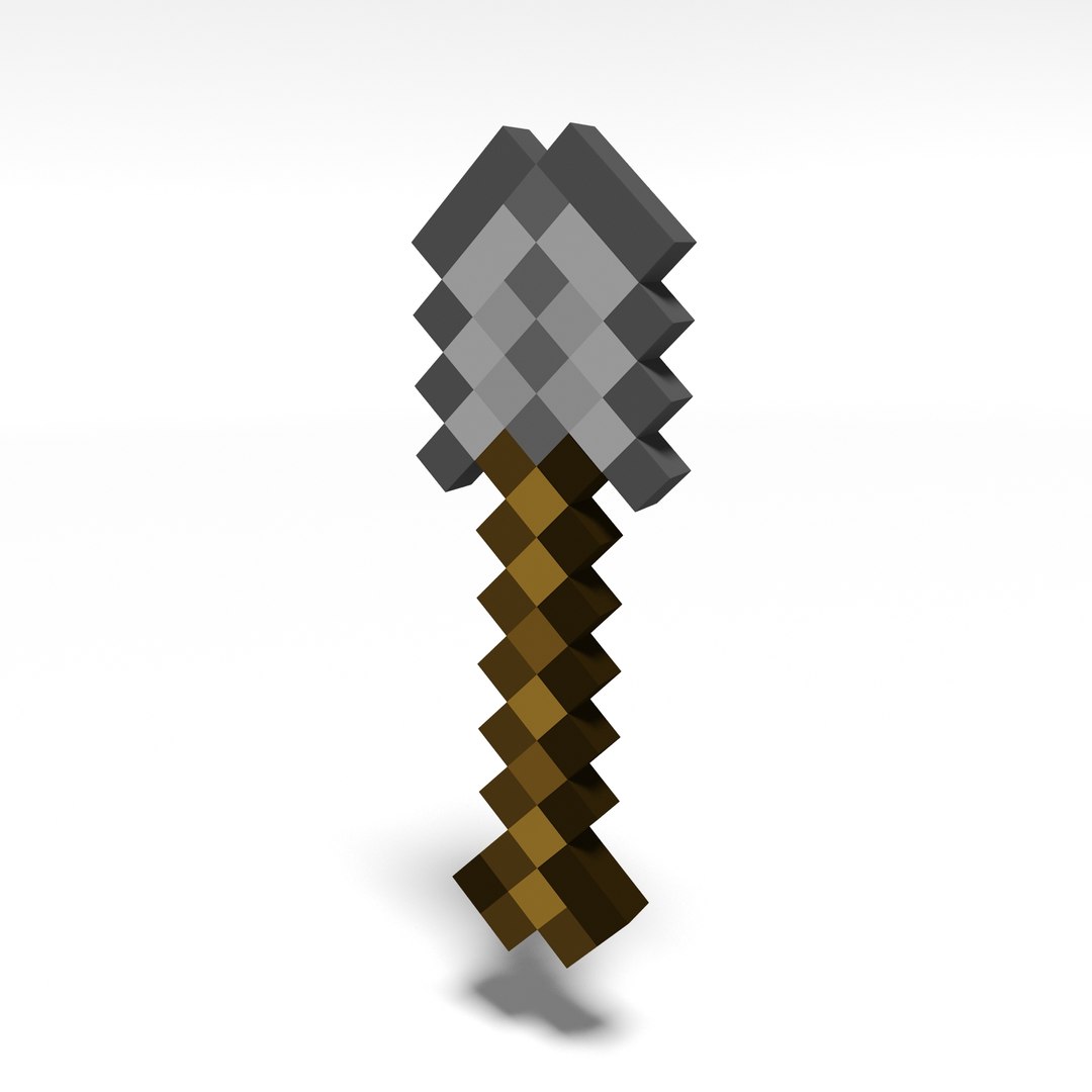 3D minecraft shovel - TurboSquid 1381702