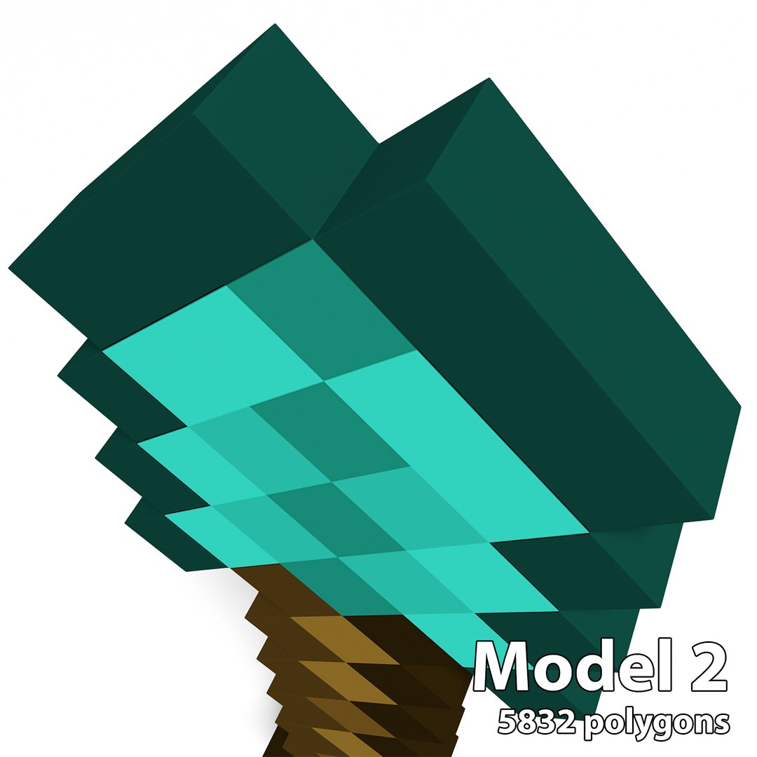 3D Minecraft Shovel - TurboSquid 1381702
