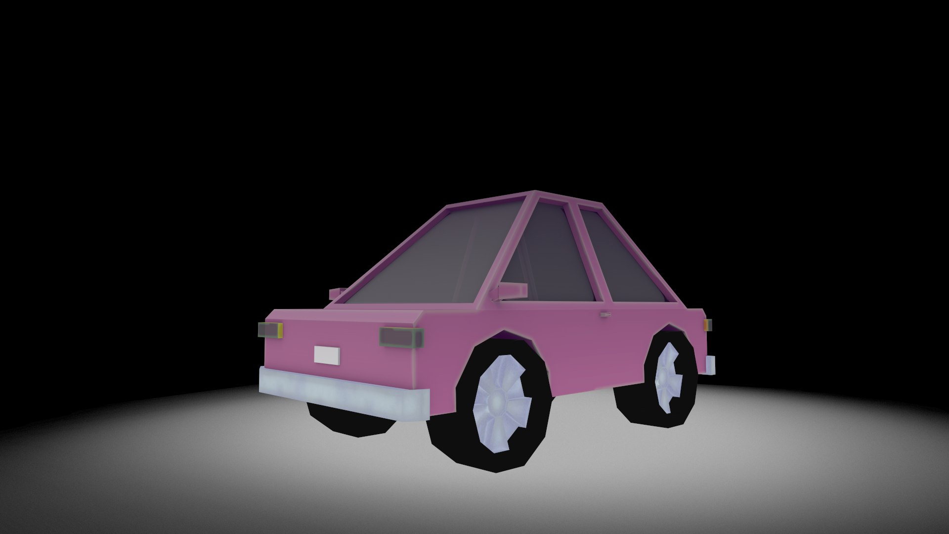 Low Poly Pinky Car 3D Model - TurboSquid 2226490