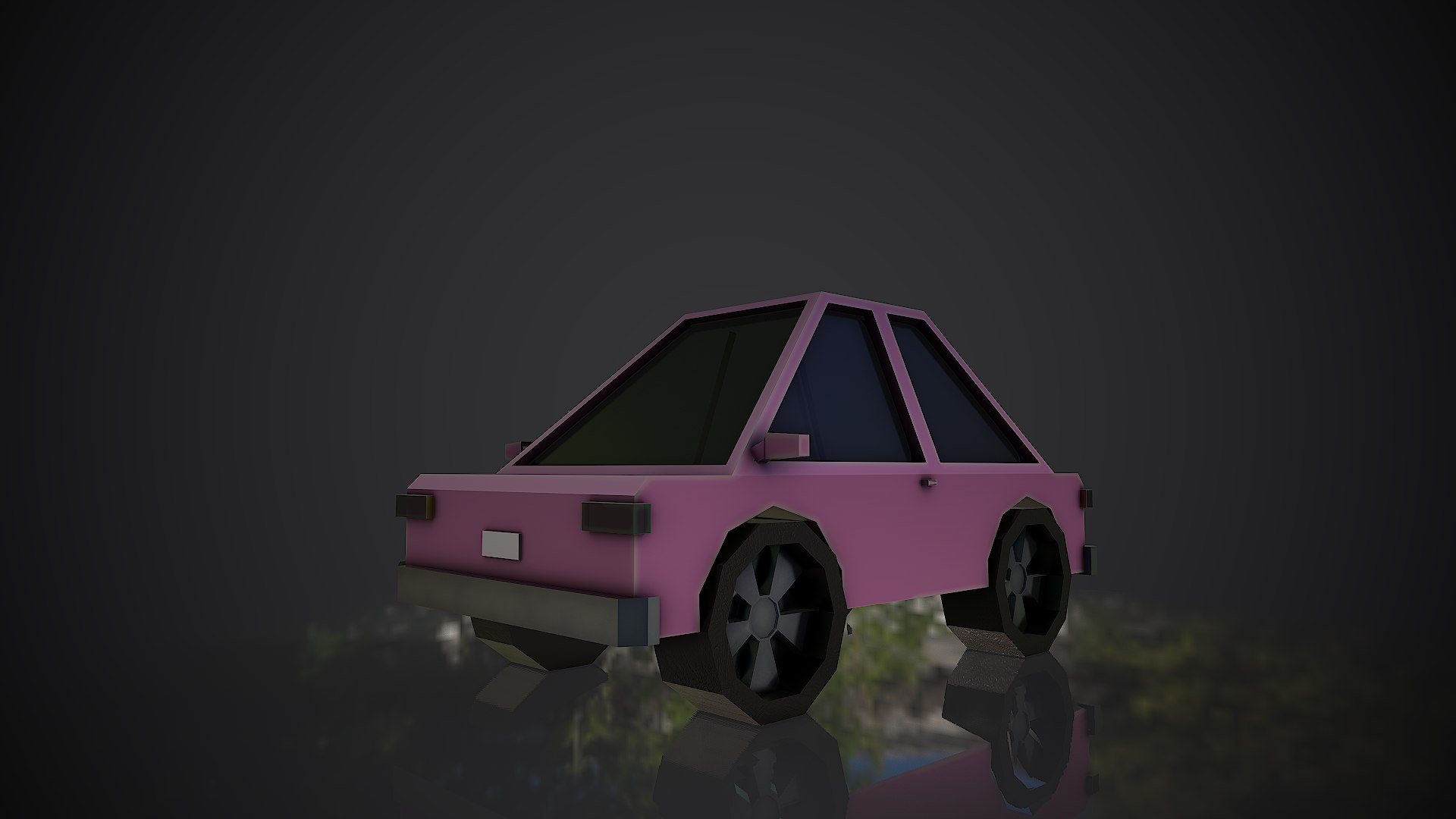 Low Poly Pinky Car 3D Model - TurboSquid 2226490
