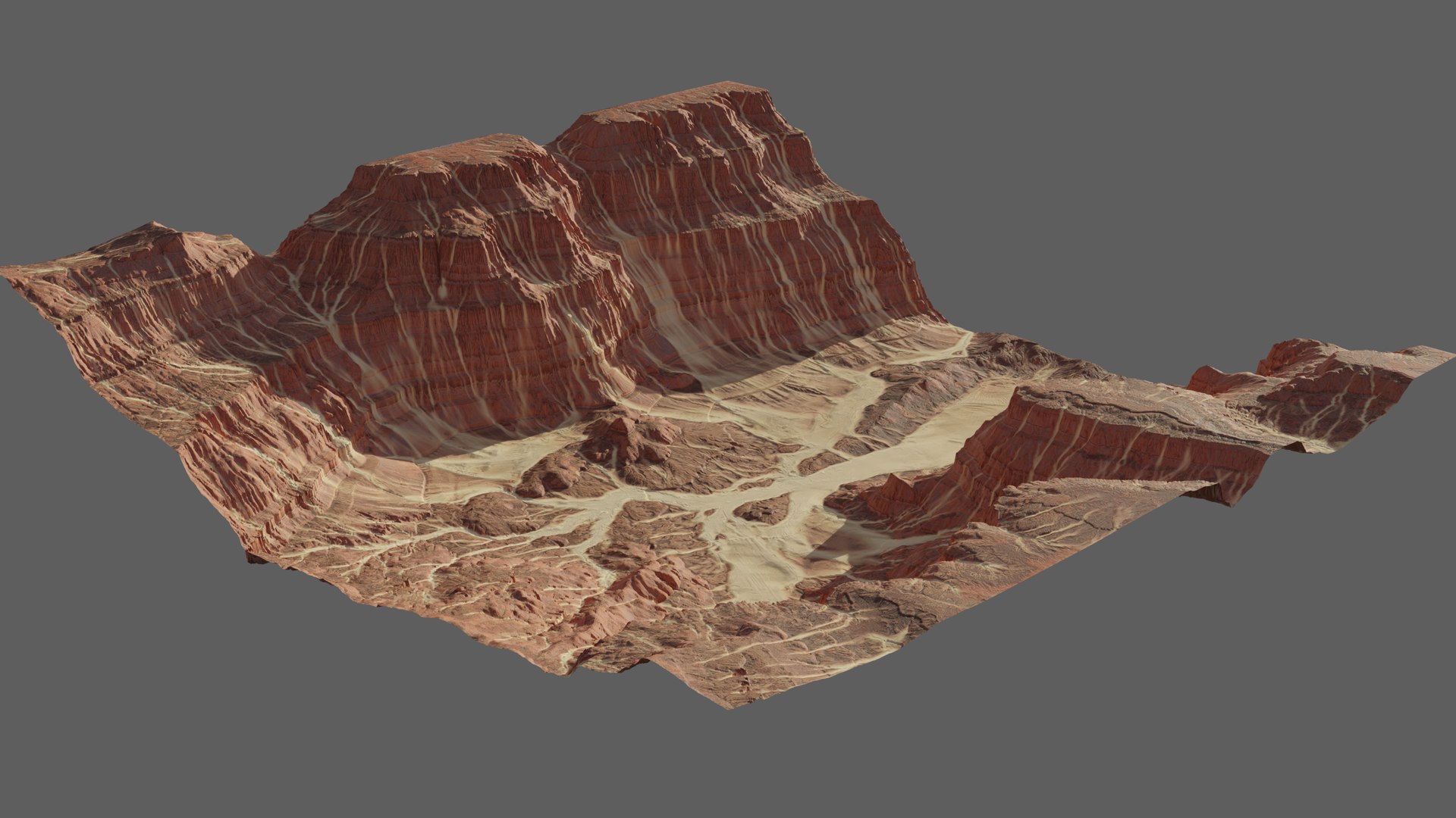 3D 8K Detailed Canyon Landscape Model - TurboSquid 1816993