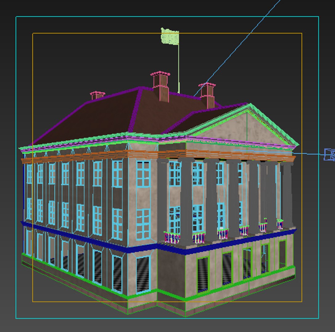 Ancient Bank Building 3D Model - TurboSquid 1395857