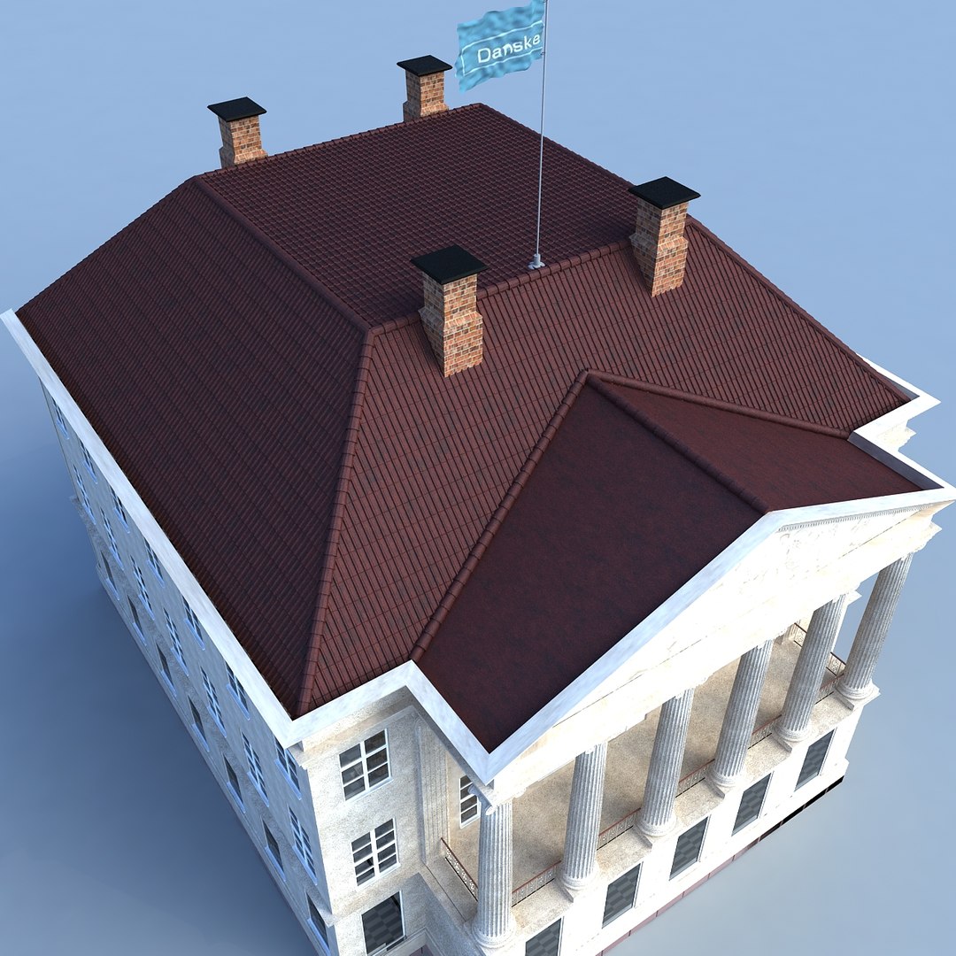 Ancient Bank Building 3D Model - TurboSquid 1395857