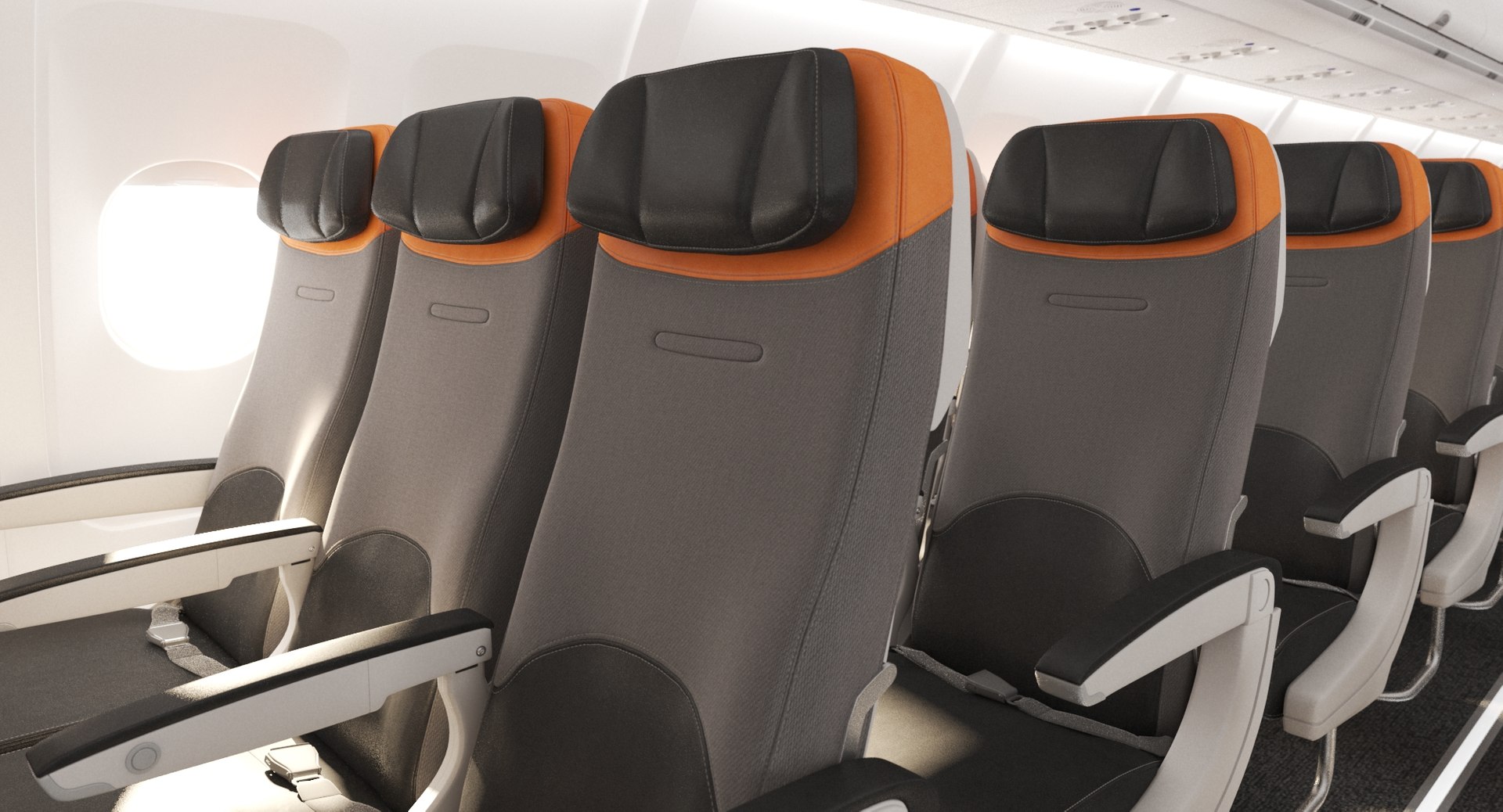 3D Airbus A320 Interior Cabin Economy 3D Model - TurboSquid 1794350