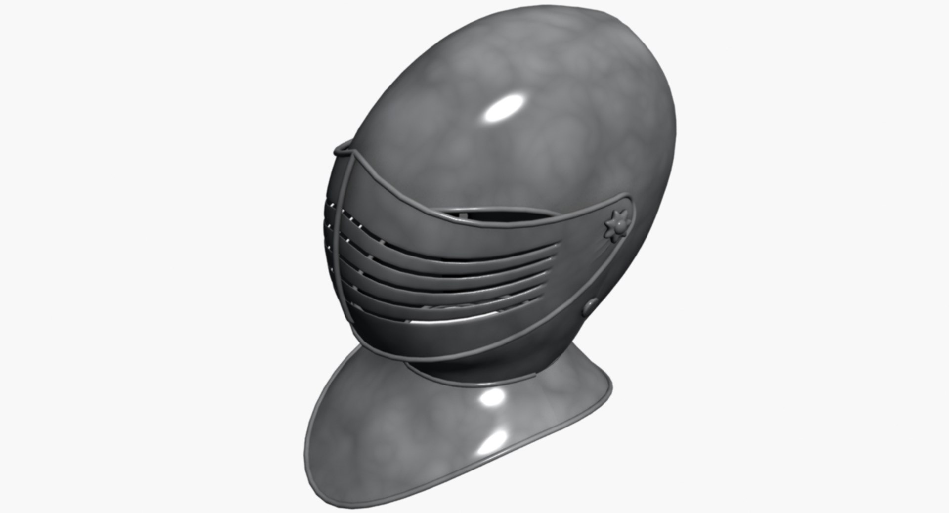 3d Model Knights Helmet