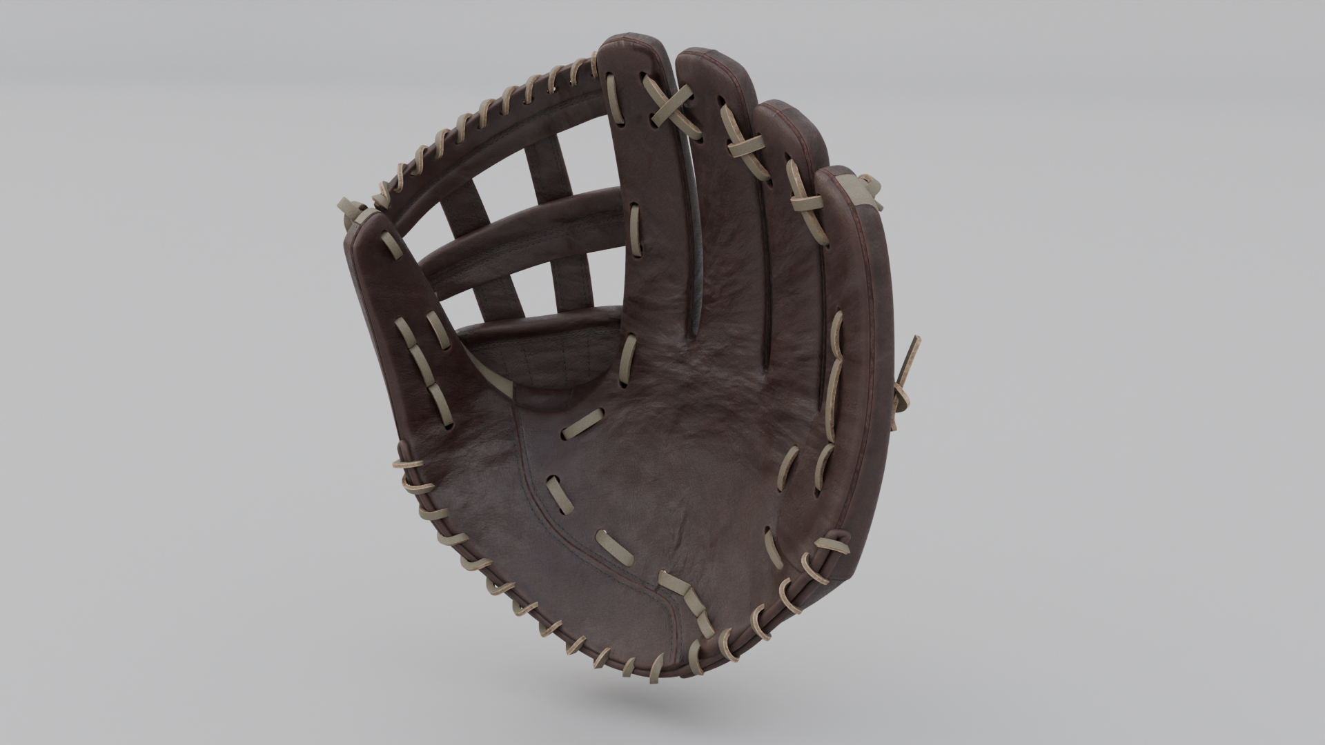 3D Pitcher Baseball Glove - Brown - TurboSquid 2267387