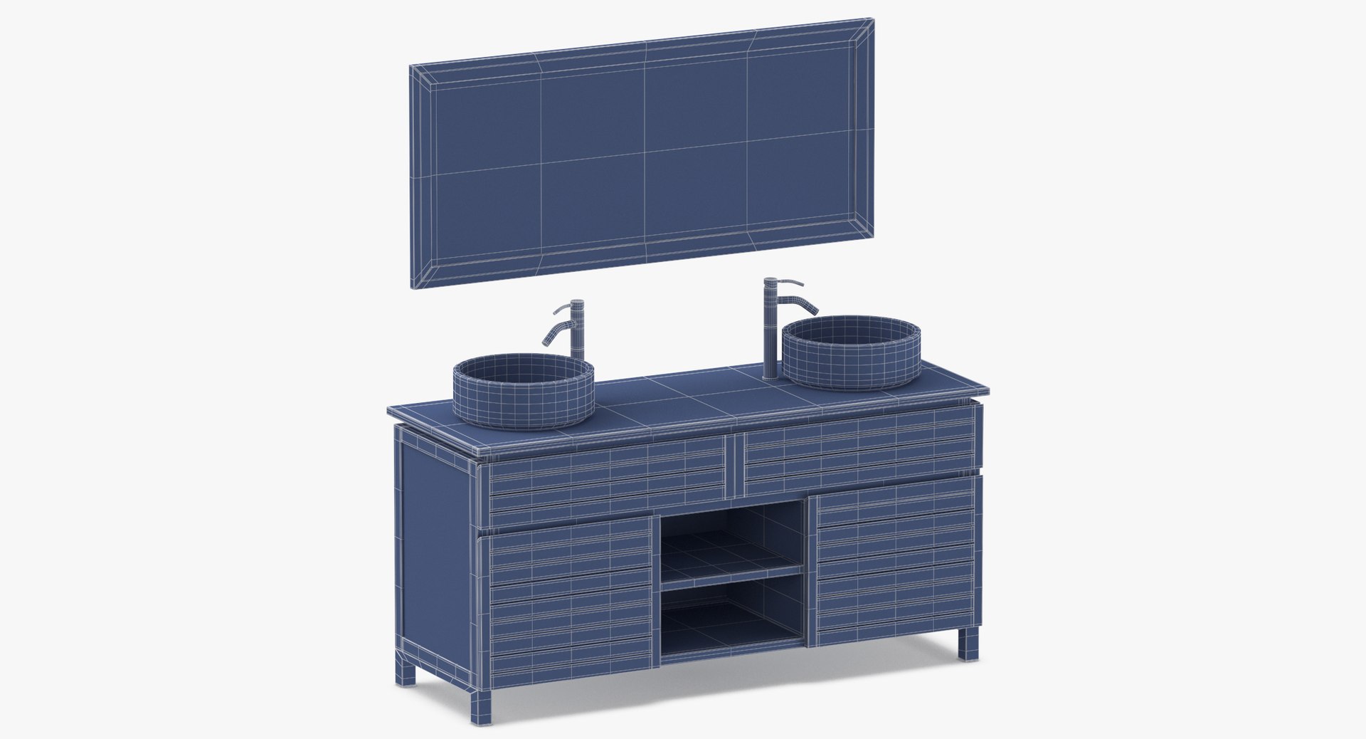 3D Contemporary Vanity Model - TurboSquid 1282502