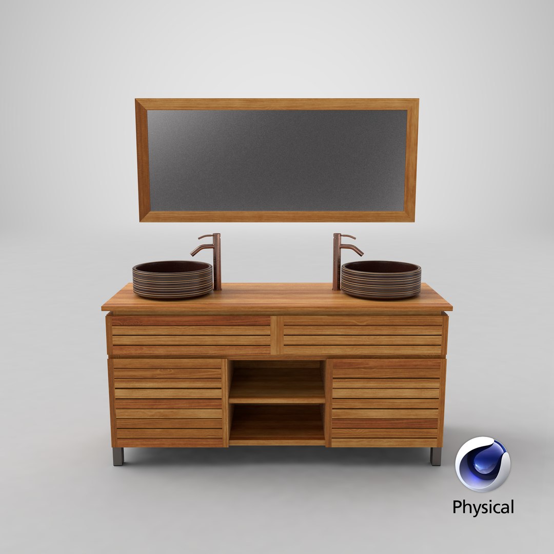 3D contemporary vanity model - TurboSquid 1282502