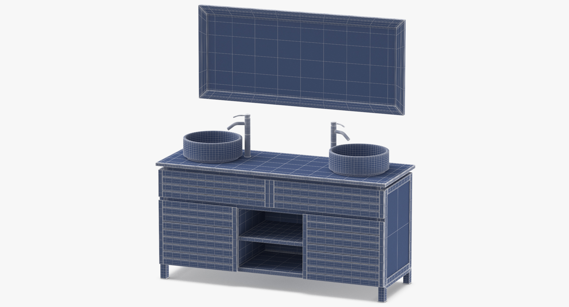 3D contemporary vanity model - TurboSquid 1282502