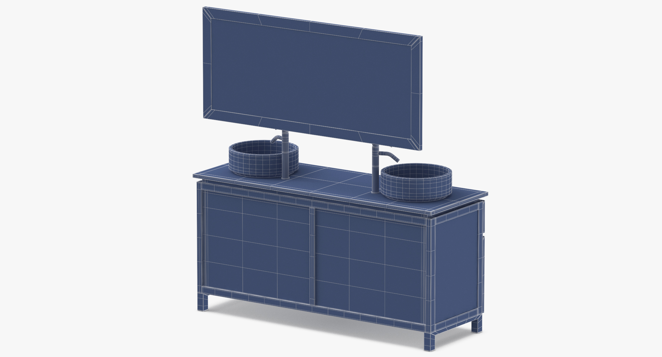 3D contemporary vanity model - TurboSquid 1282502