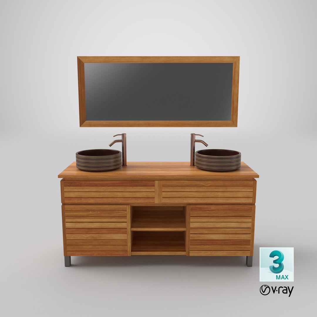 3D contemporary vanity model - TurboSquid 1282502