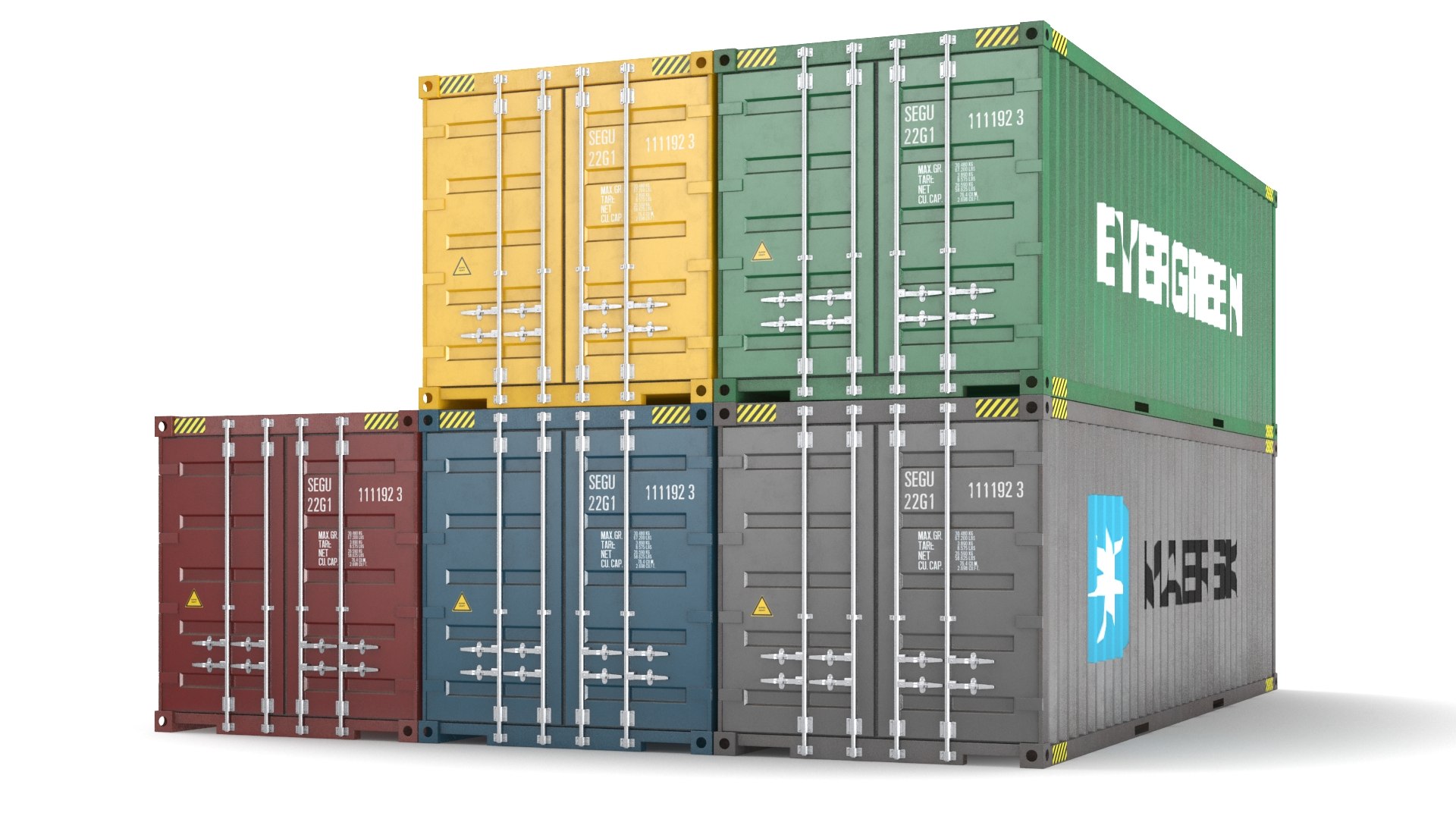 Bulk Container Ship Carrier model - TurboSquid 1780554