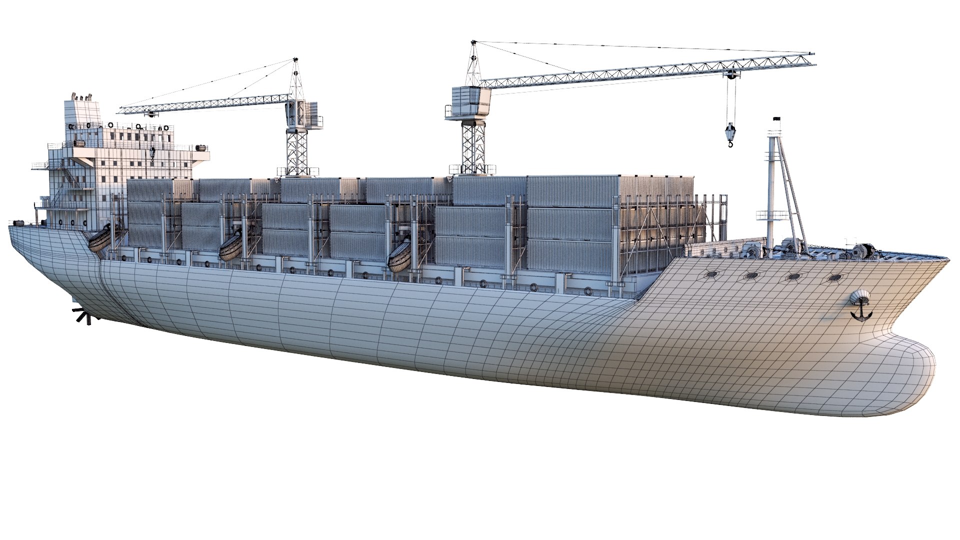 Bulk Container Ship Carrier Model - TurboSquid 1780554