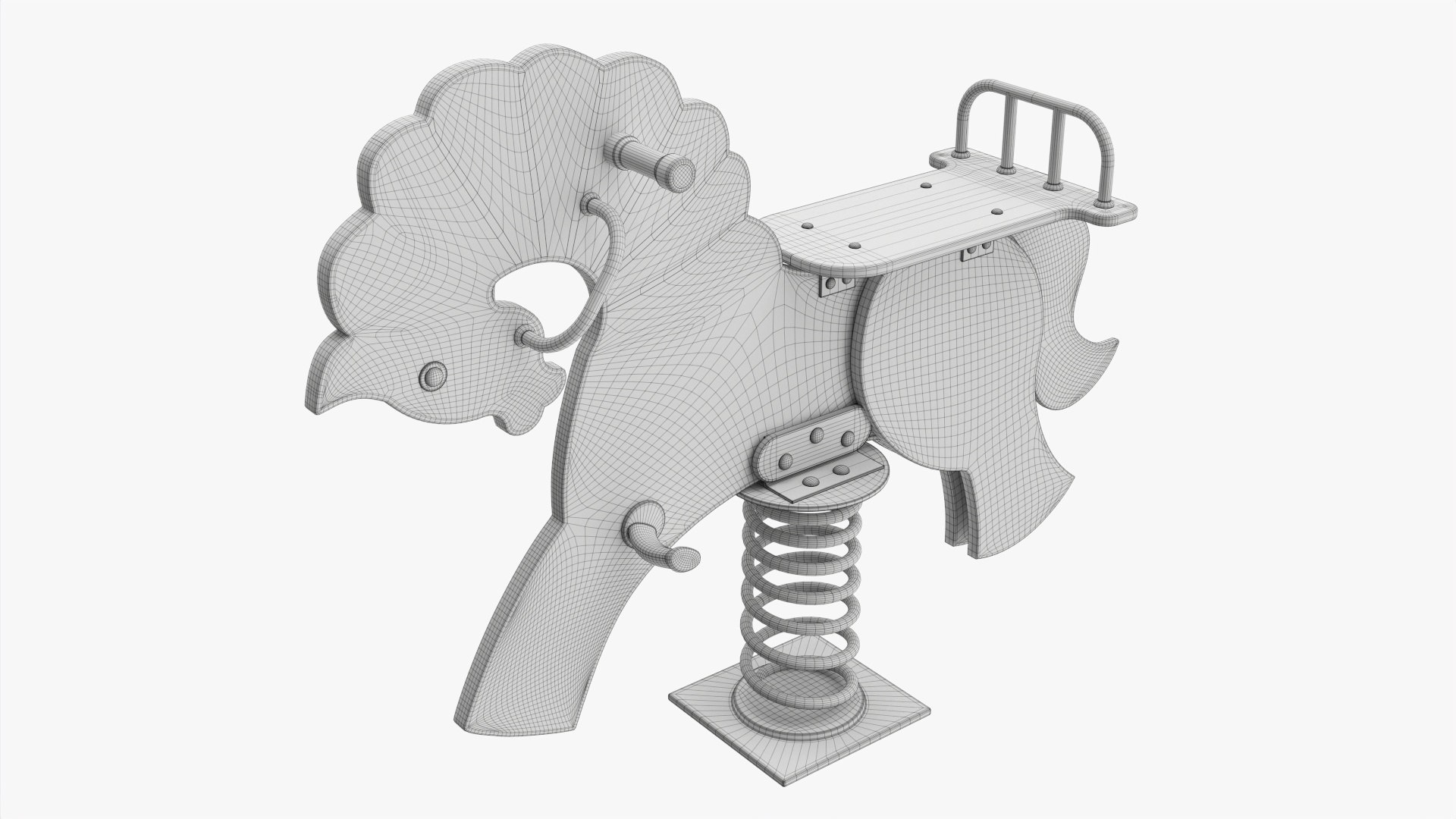 3D Spring Rocking Horse - TurboSquid 1856894