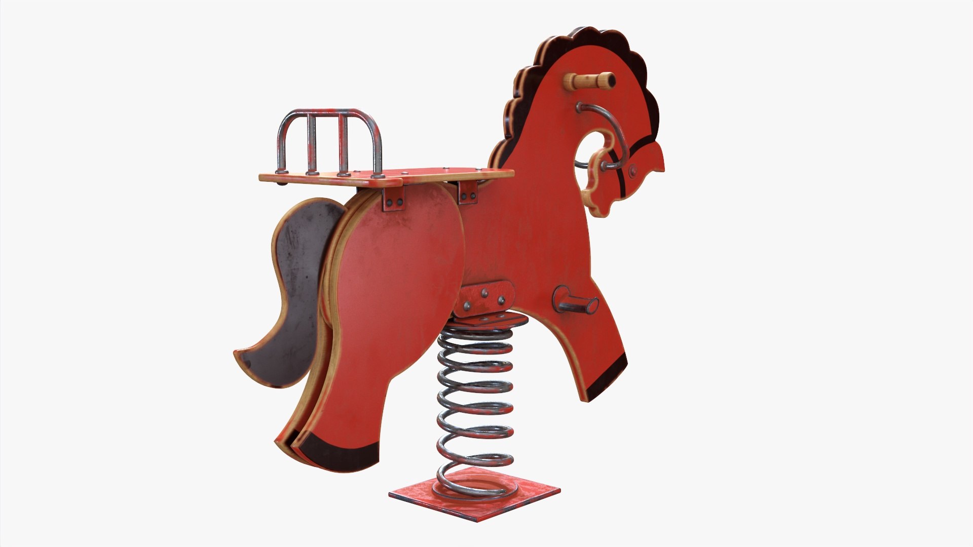 3D Spring Rocking Horse - TurboSquid 1856894