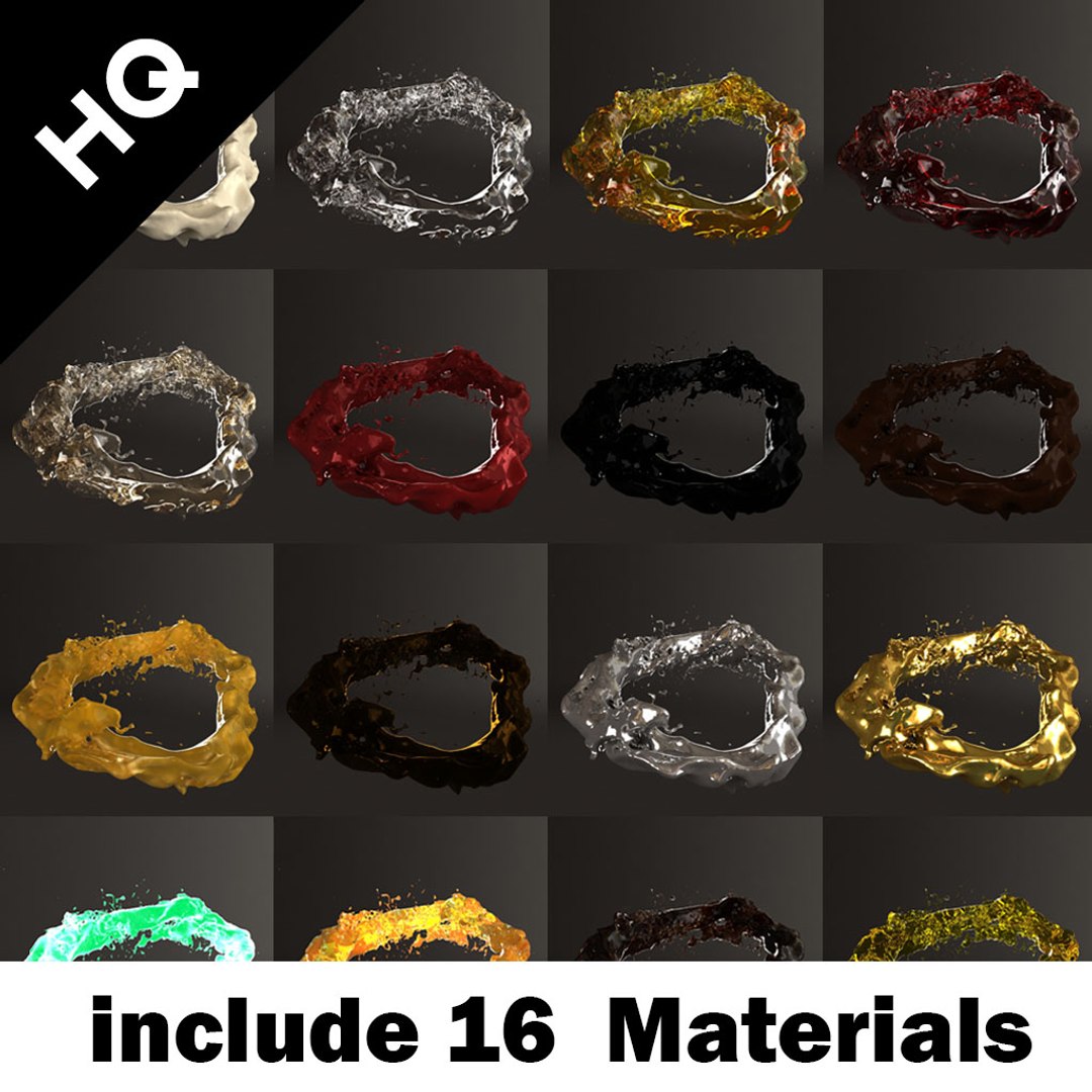 3d Splash Realflow Flow Model