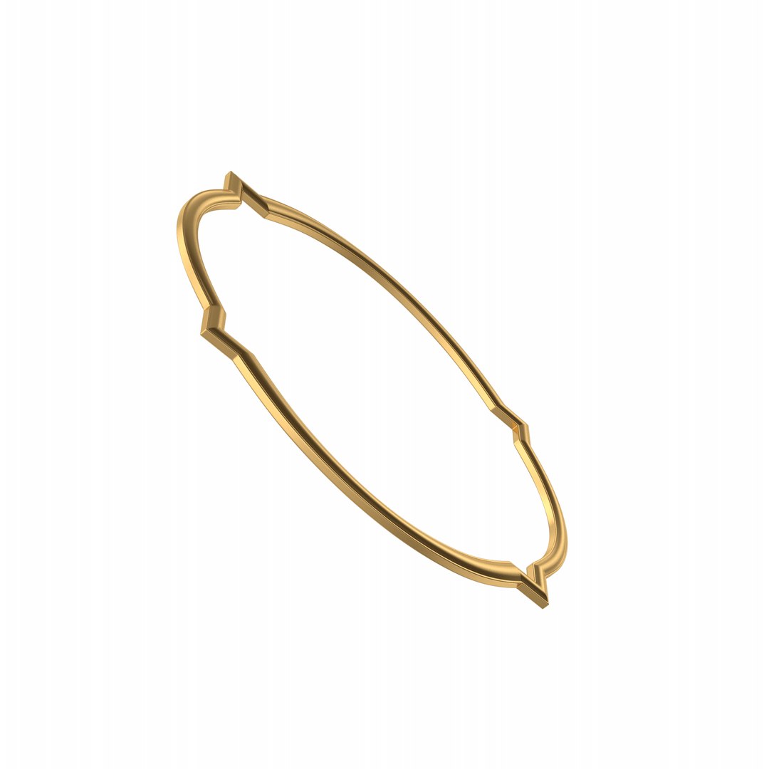 3D Gold Frame - TurboSquid 2207027