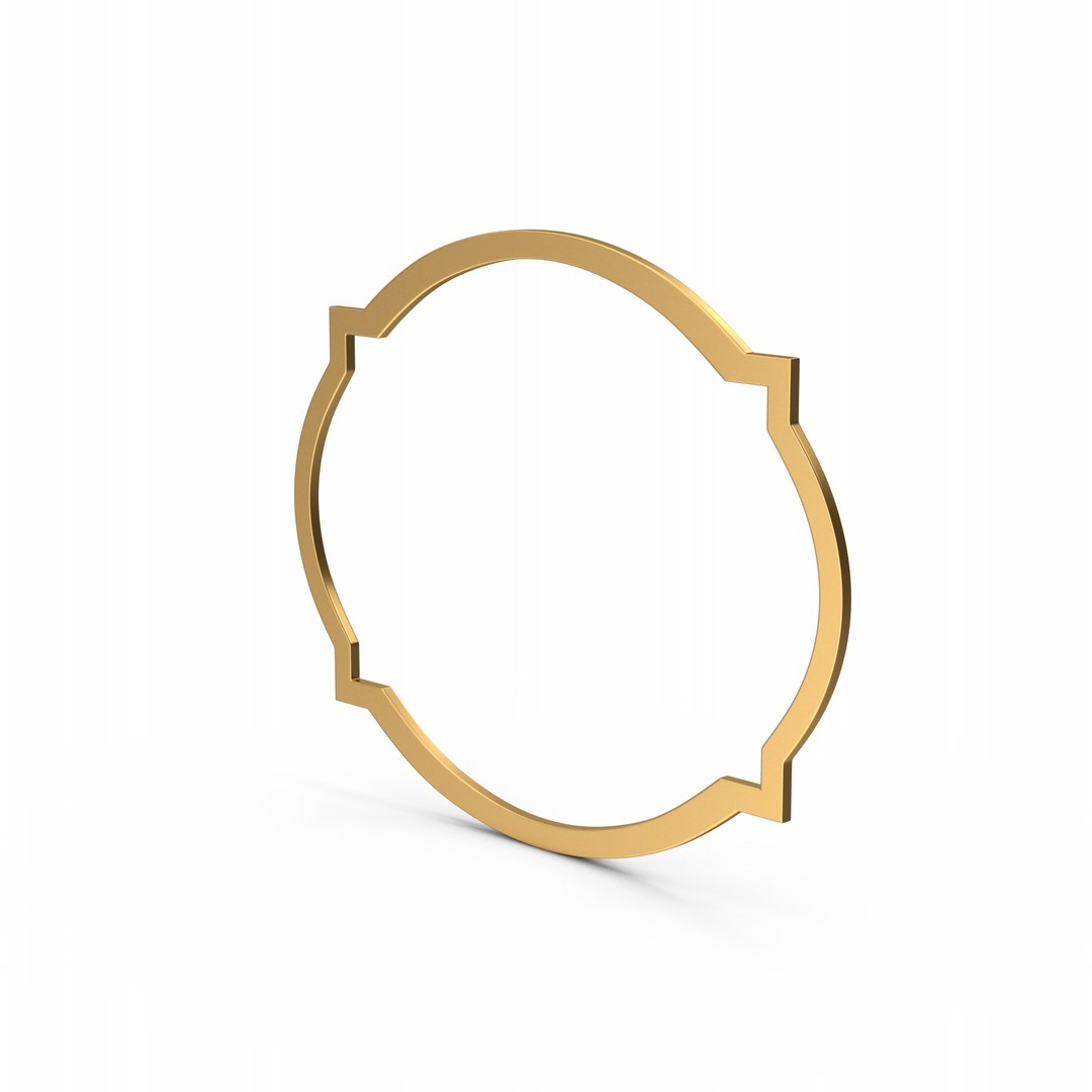 3D Gold Frame - TurboSquid 2207027