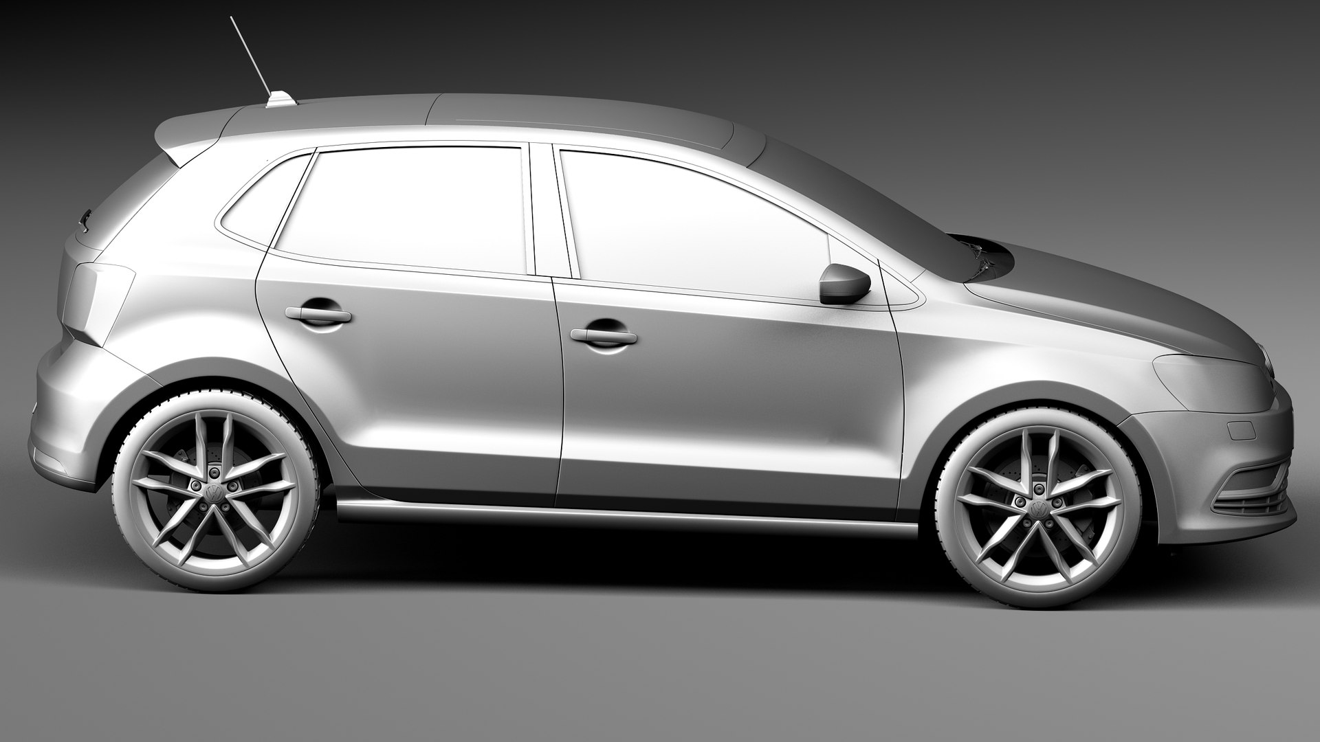 3d Model Of 2015 Volkswagen Polo