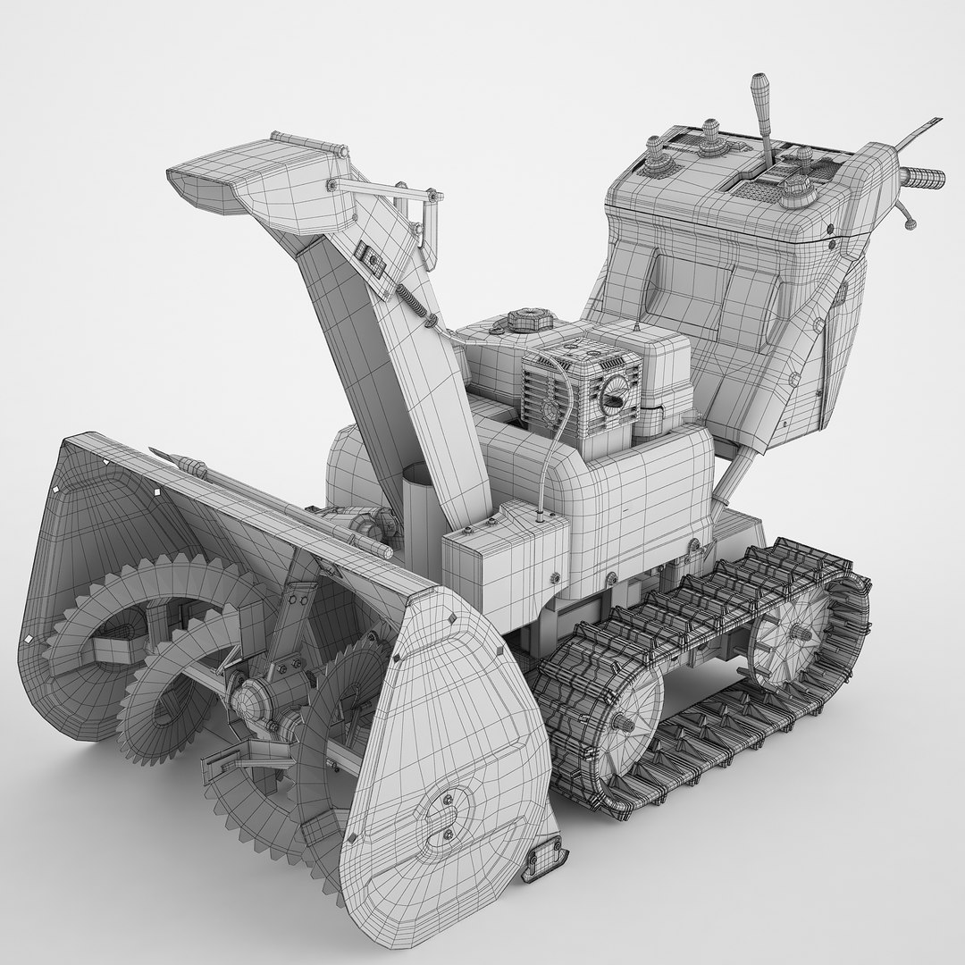 3D honda snow blower 01 - TurboSquid 1640527