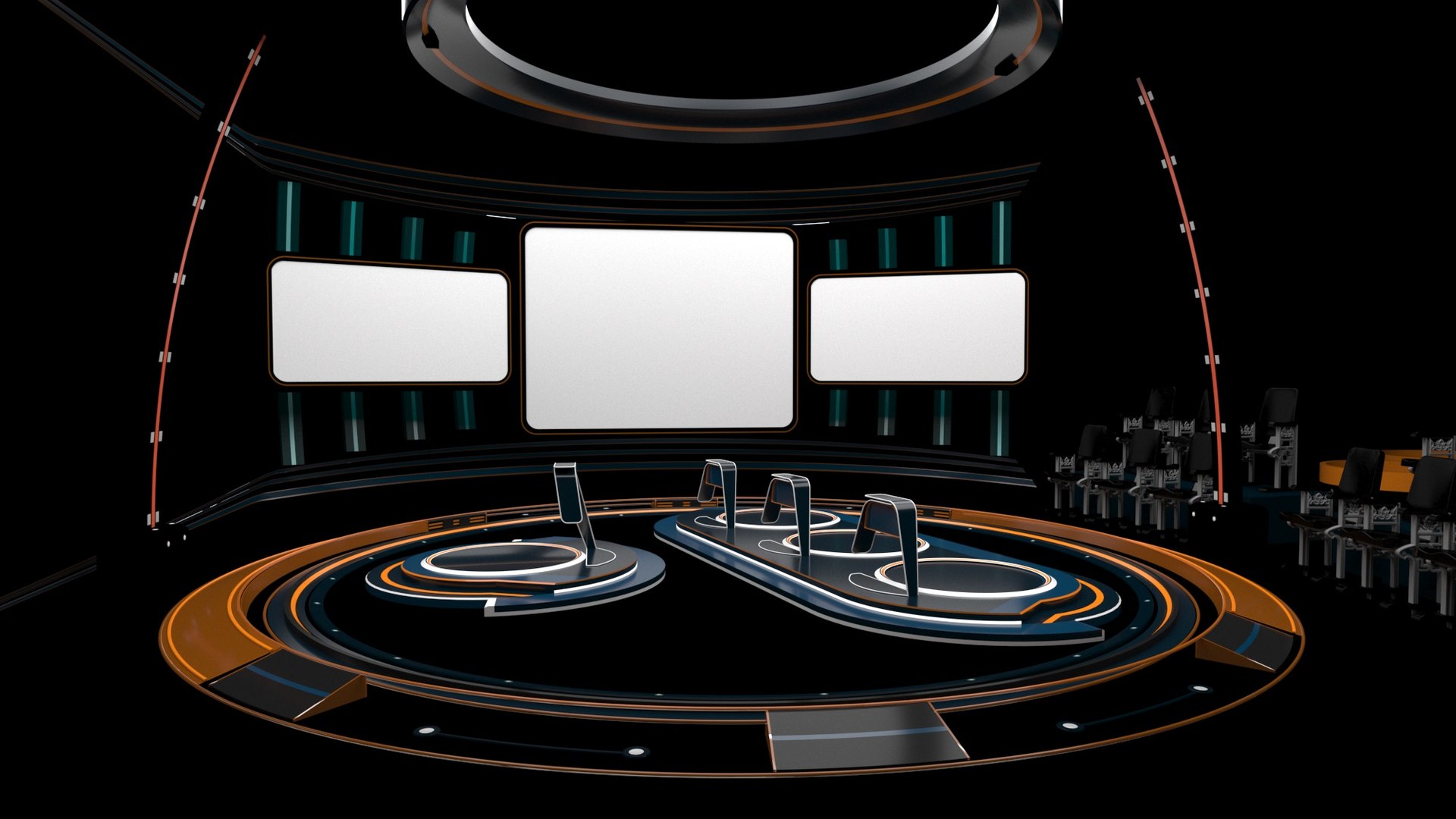 Studio design tv 3D model - TurboSquid 1624183