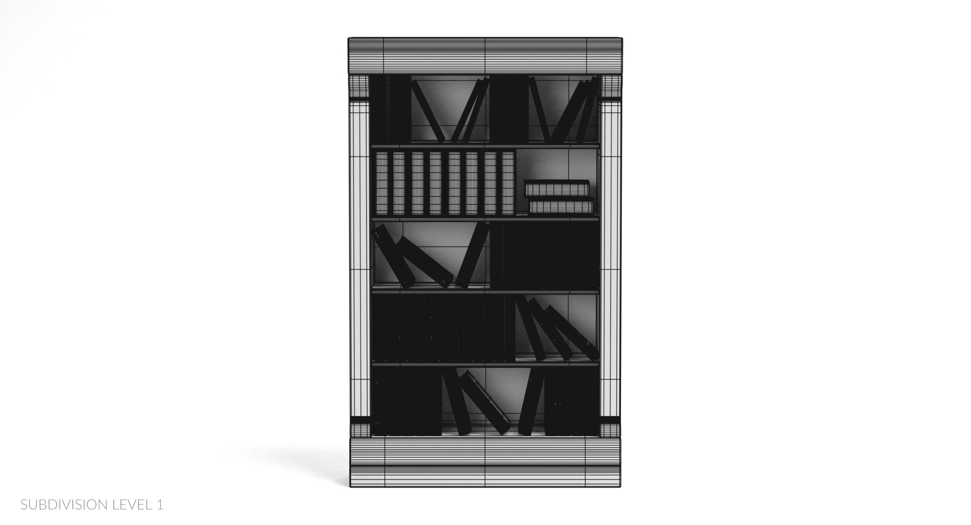 Bookshelf 1 3D Model - TurboSquid 1375918