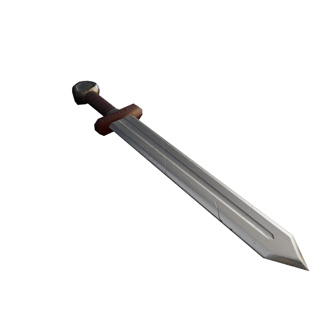 Game Ready Battle-worn Sword 3D Model - TurboSquid 1970163